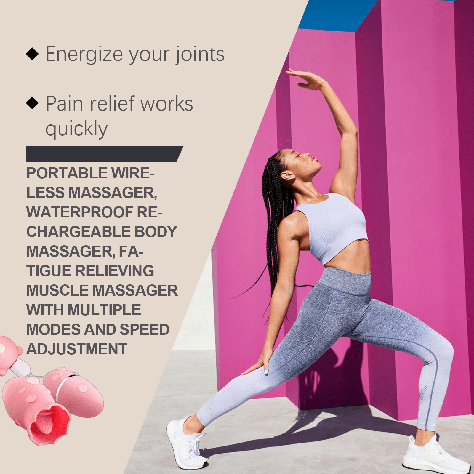 Christmas Gift Ideas] Rechargeable Handheld Massager - Temu