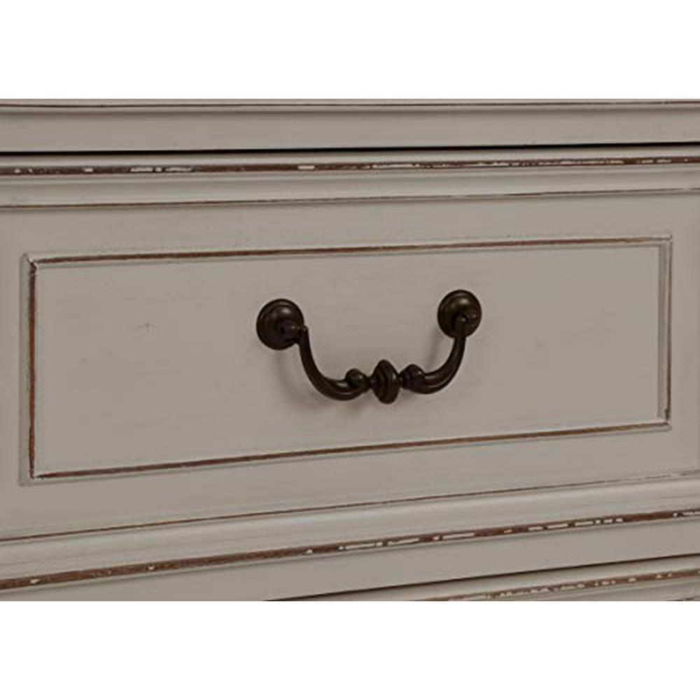 Antique White Oak 2- Drawer Nightstand - Temu