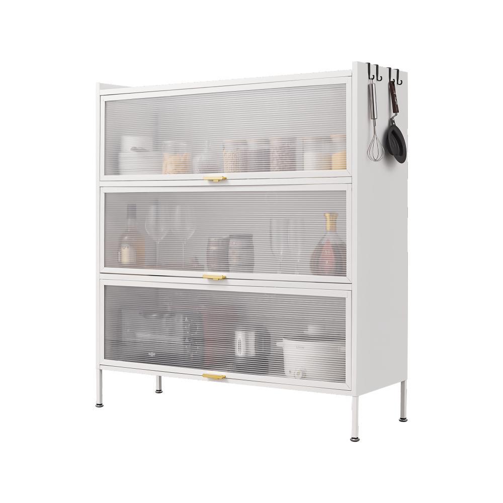 3 tier pantry storage cabinet baker racks kitchen storage - Temu