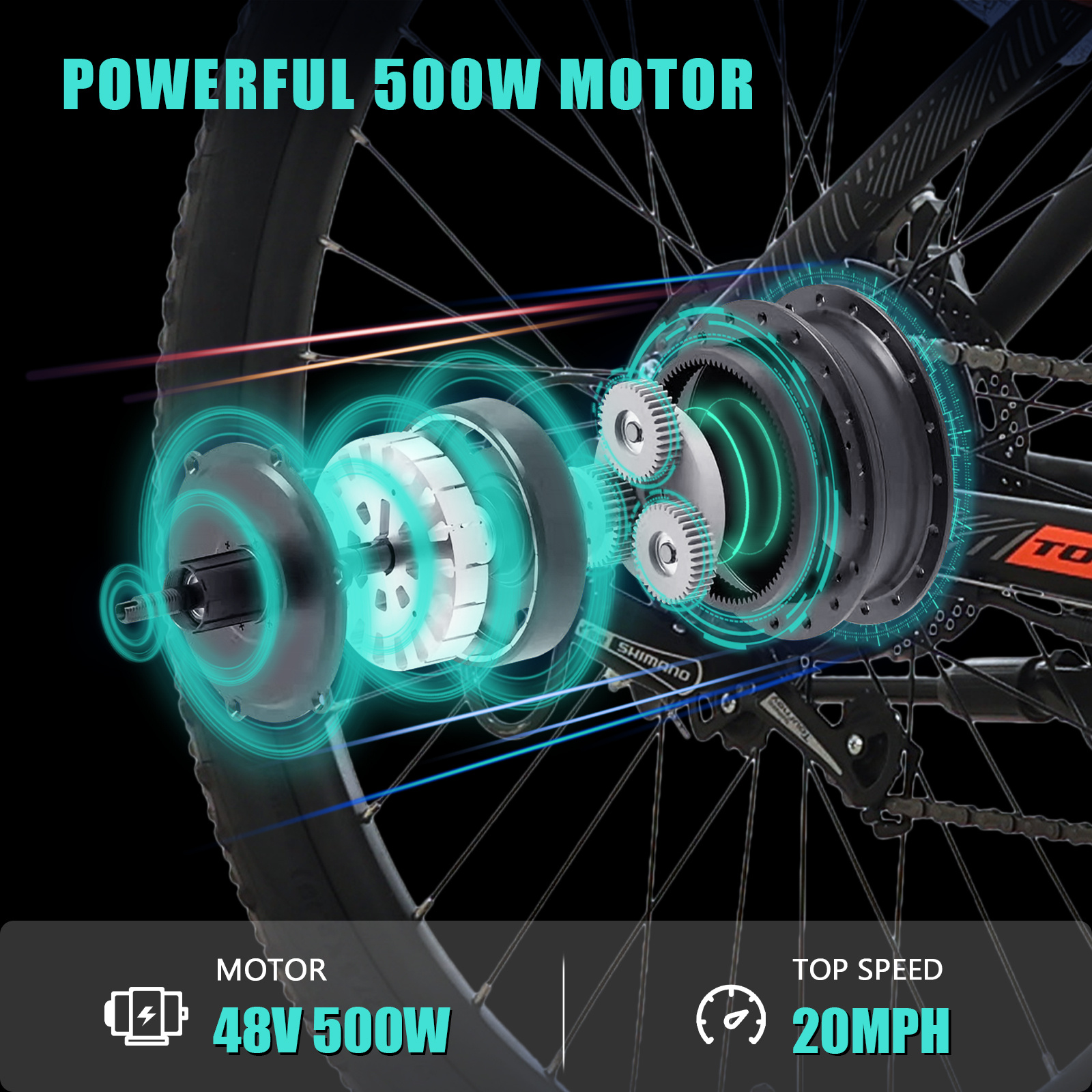 Totem Volcano Electric Bike Adults 27.5 Powerful Motor Ebike - Temu