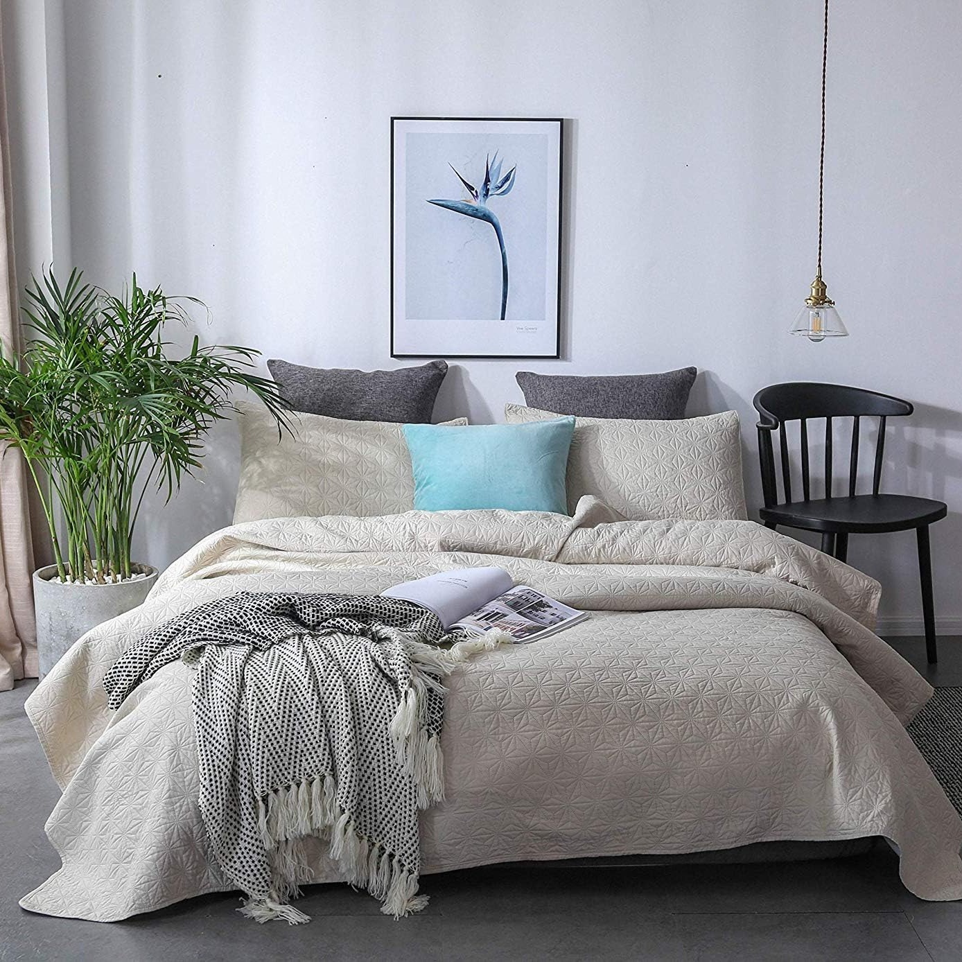 cute king beige sand quilt set lightweight comfortable soft - Temu