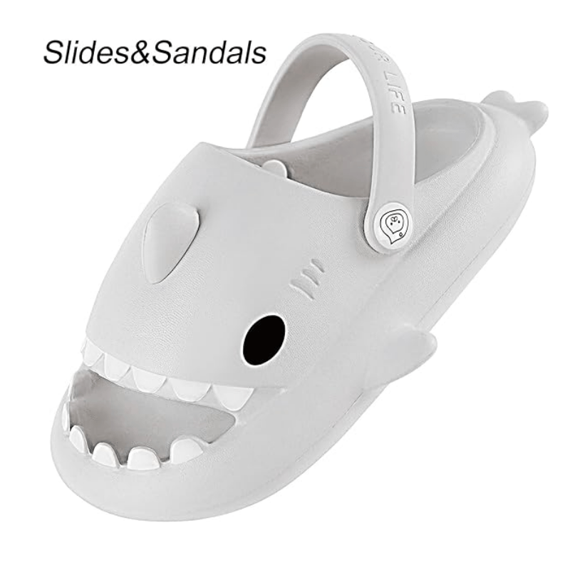 Sunstride Kids Pillow Slipper Shark Slides Boys Girls - Temu