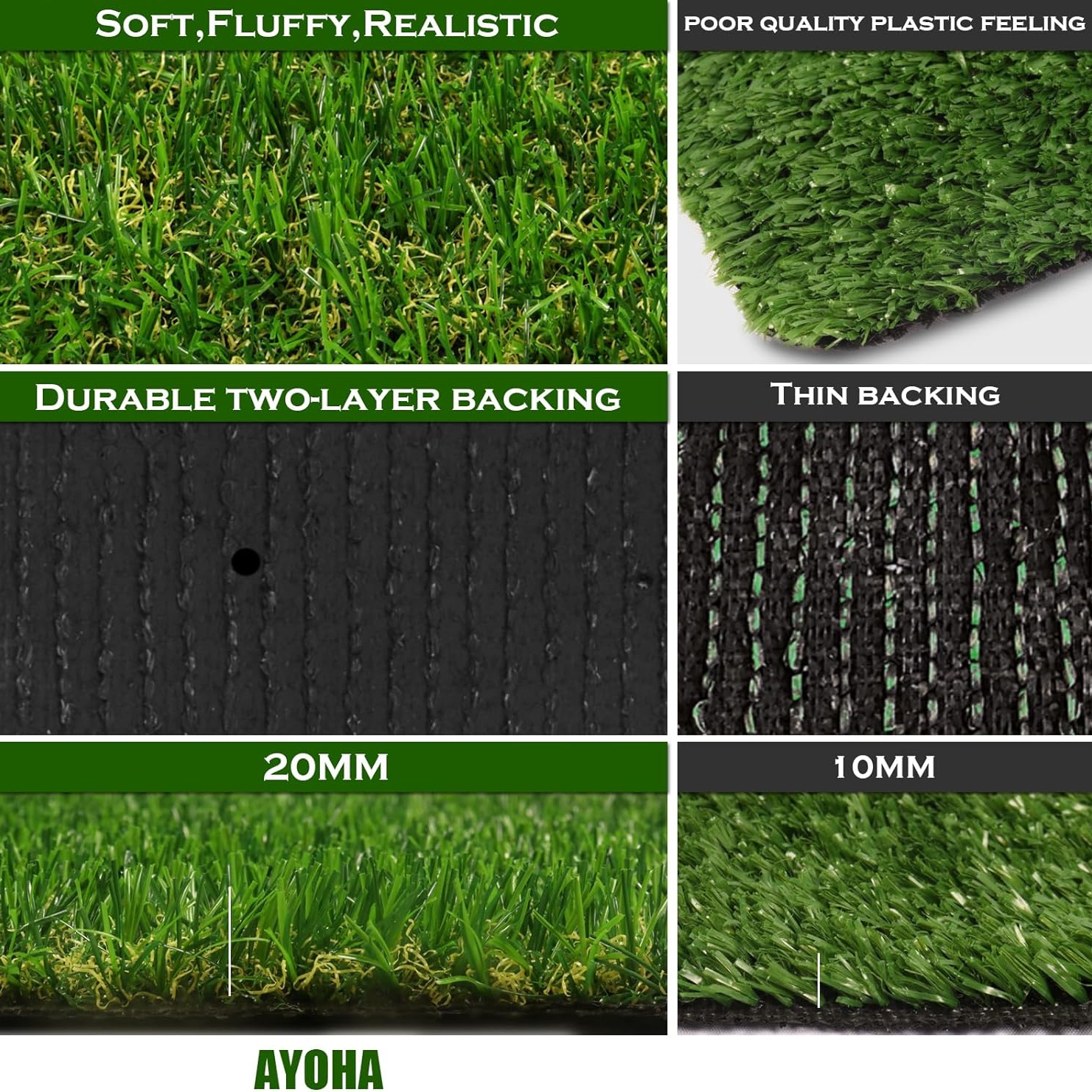 Custom Sizes Artificial Turf Grass Drainage Realistic - Temu