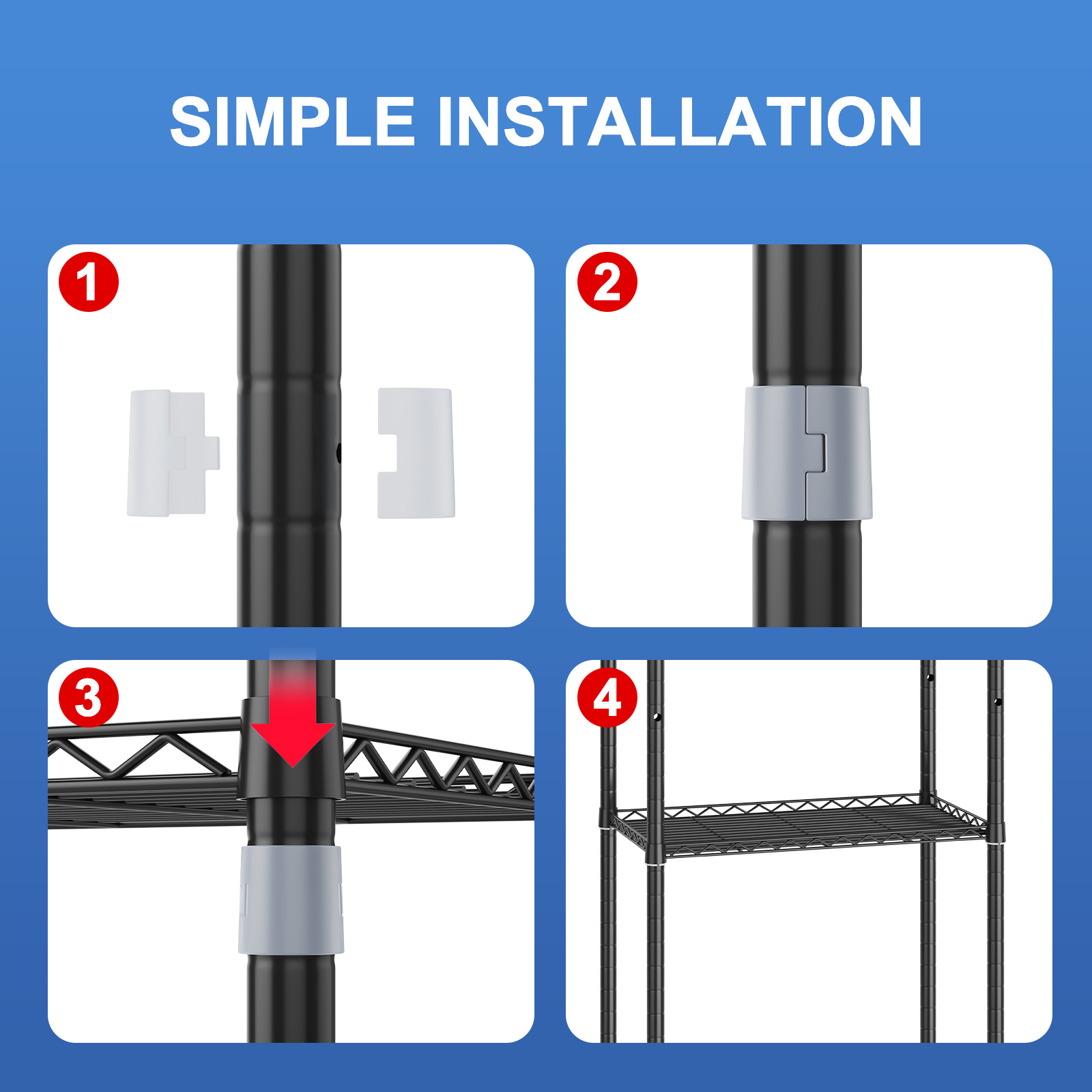 Heavy Duty Adjustable Metal Garment Rack 8 Shelves Organizer - Temu