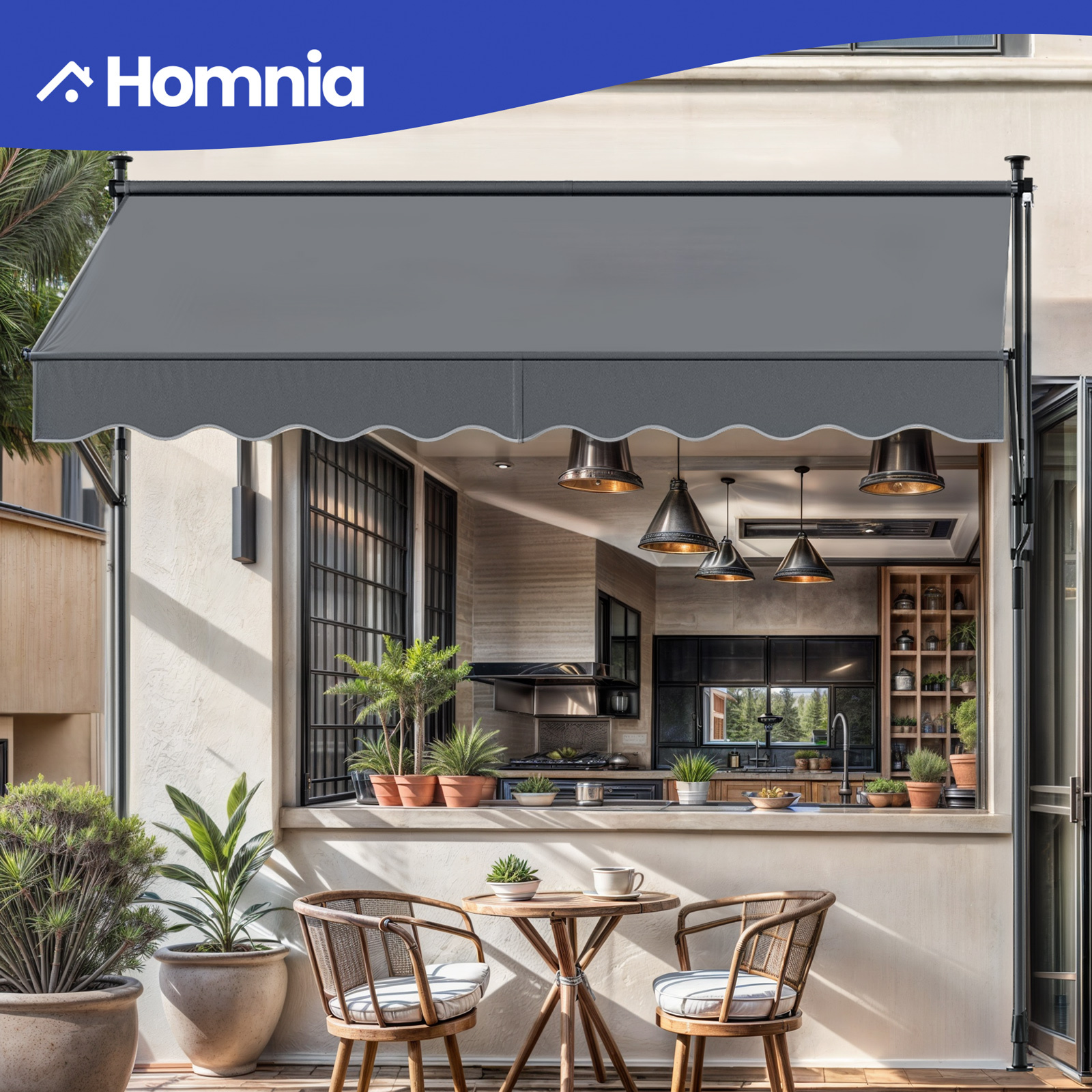 Retractable Patio Awning Sun Shade 6.5' X 4' Canopy - Temu