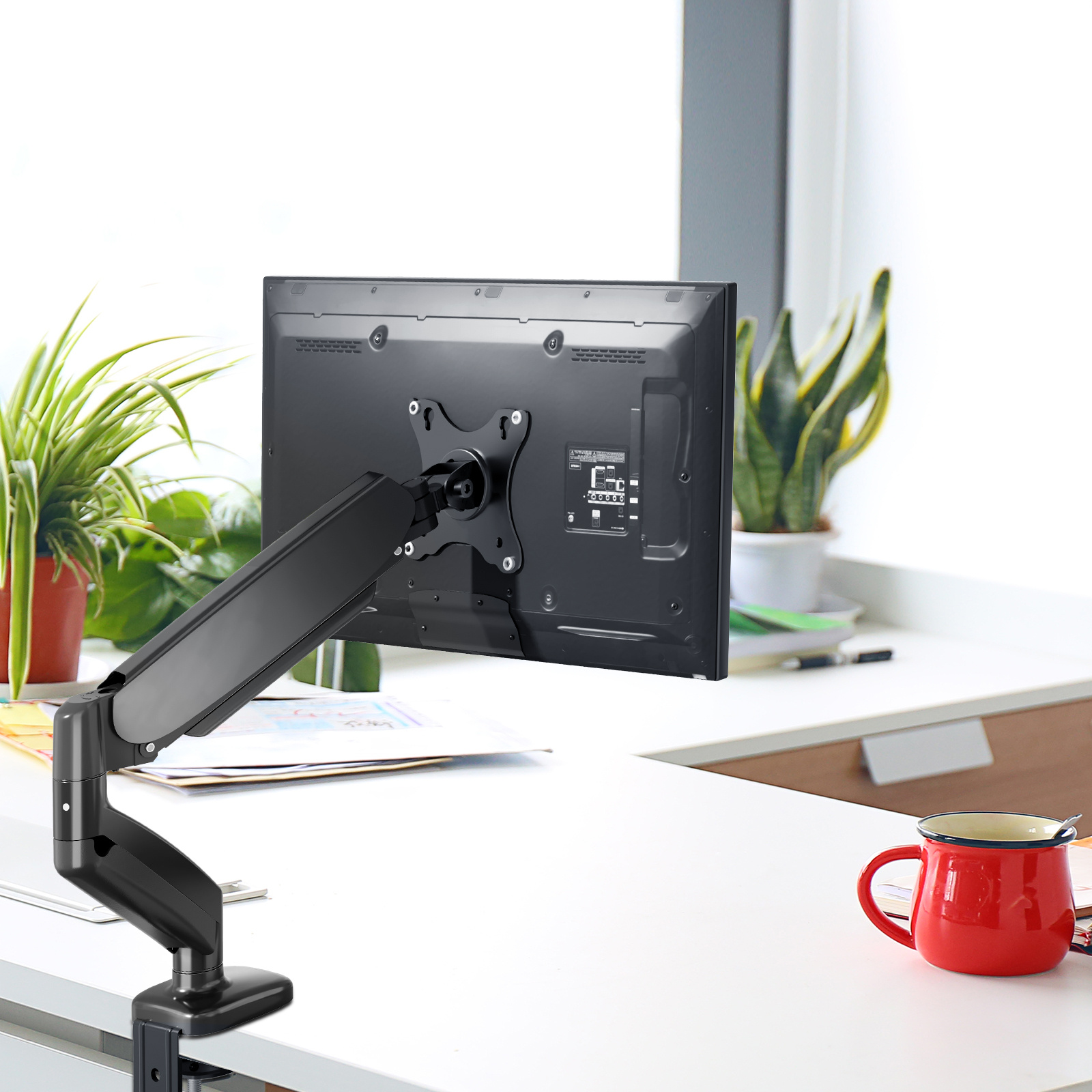 Sturdy Iron Single/duel Monitor Mount Ultra Wide 15 Screen - Temu