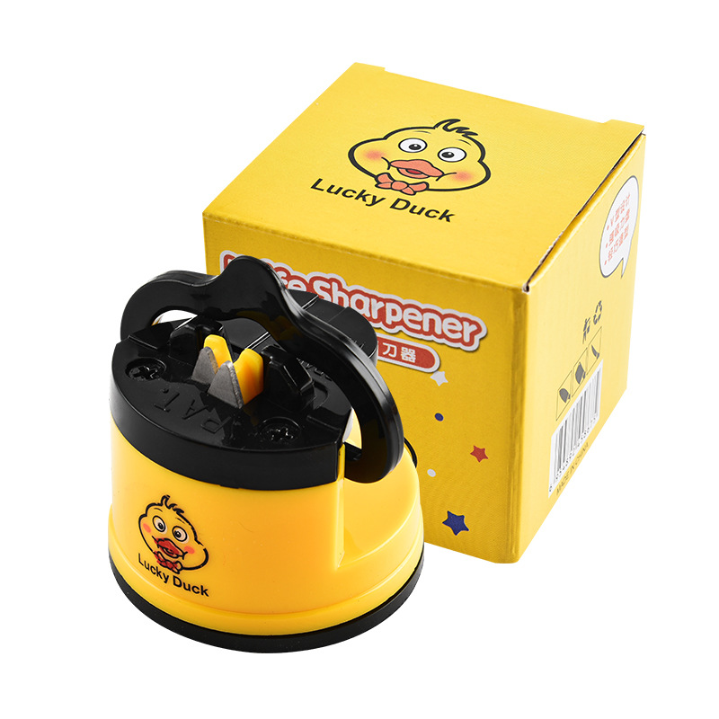 Little Yellow Duck Mini Suction Cup Knife Sharpener Creative - Temu