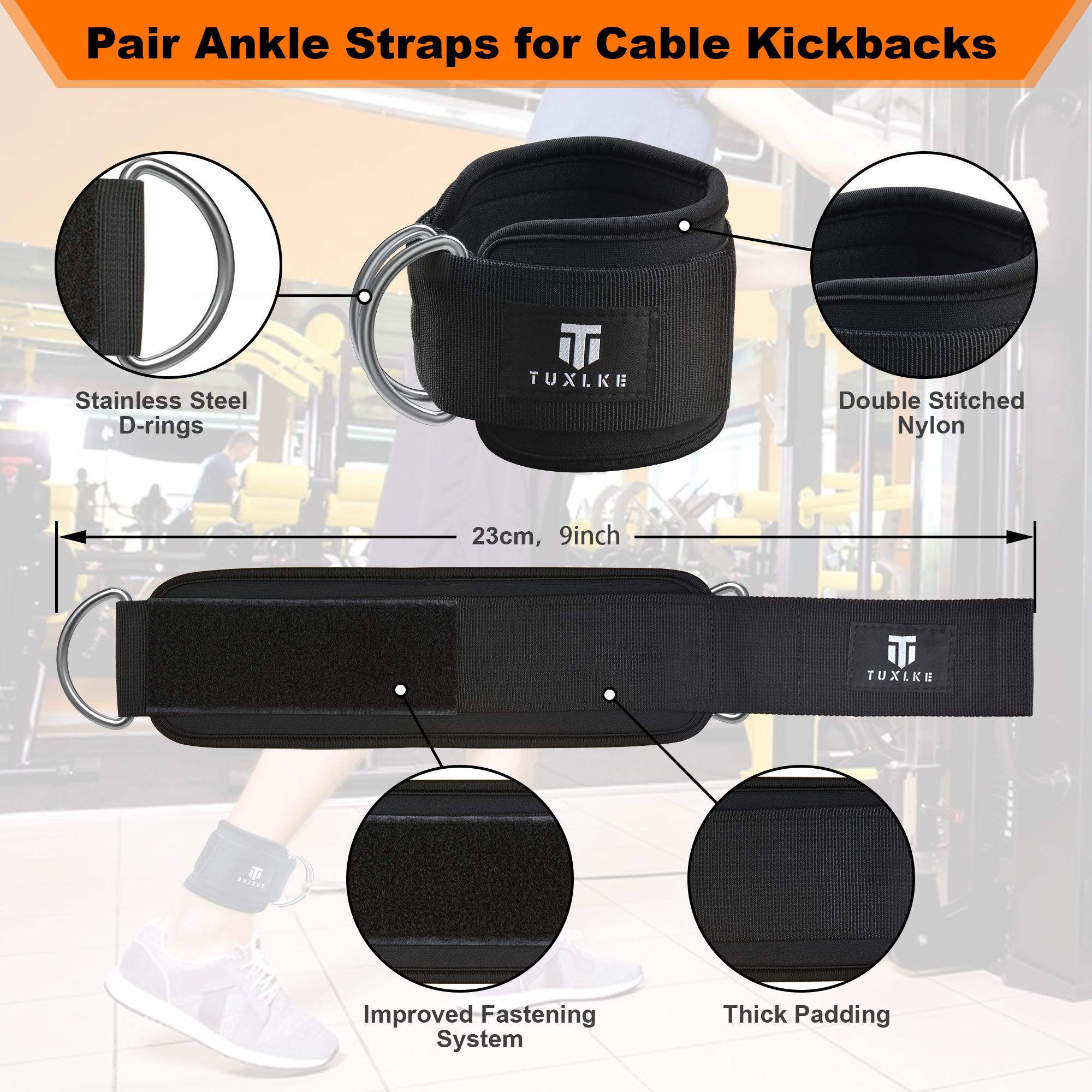 Double D Handle Cable Attachment For Gym,ankle Straps For Cable ...