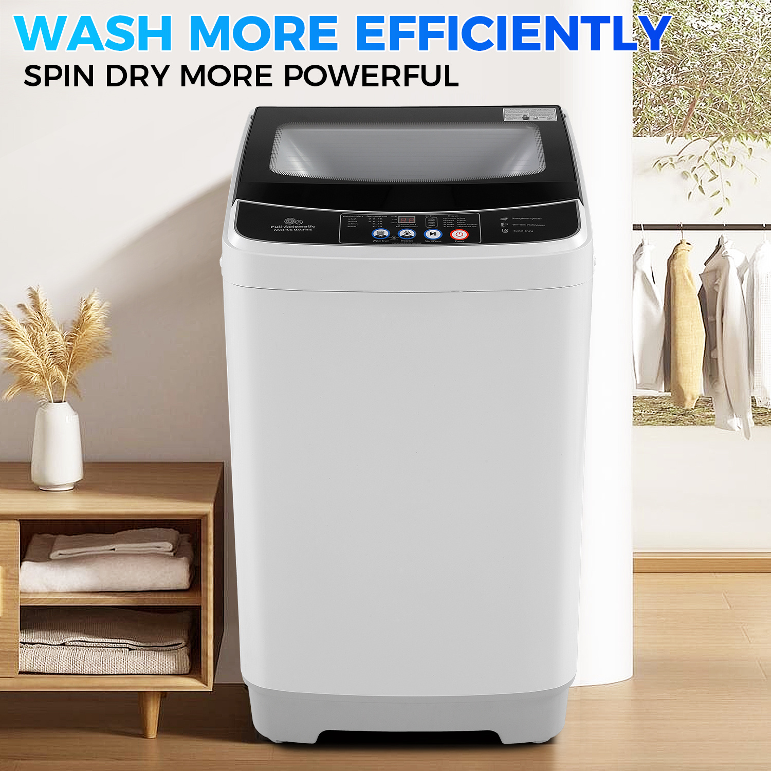 17.8lbs Portable Washer 10 Wash Programs 8 Water Levels - Temu