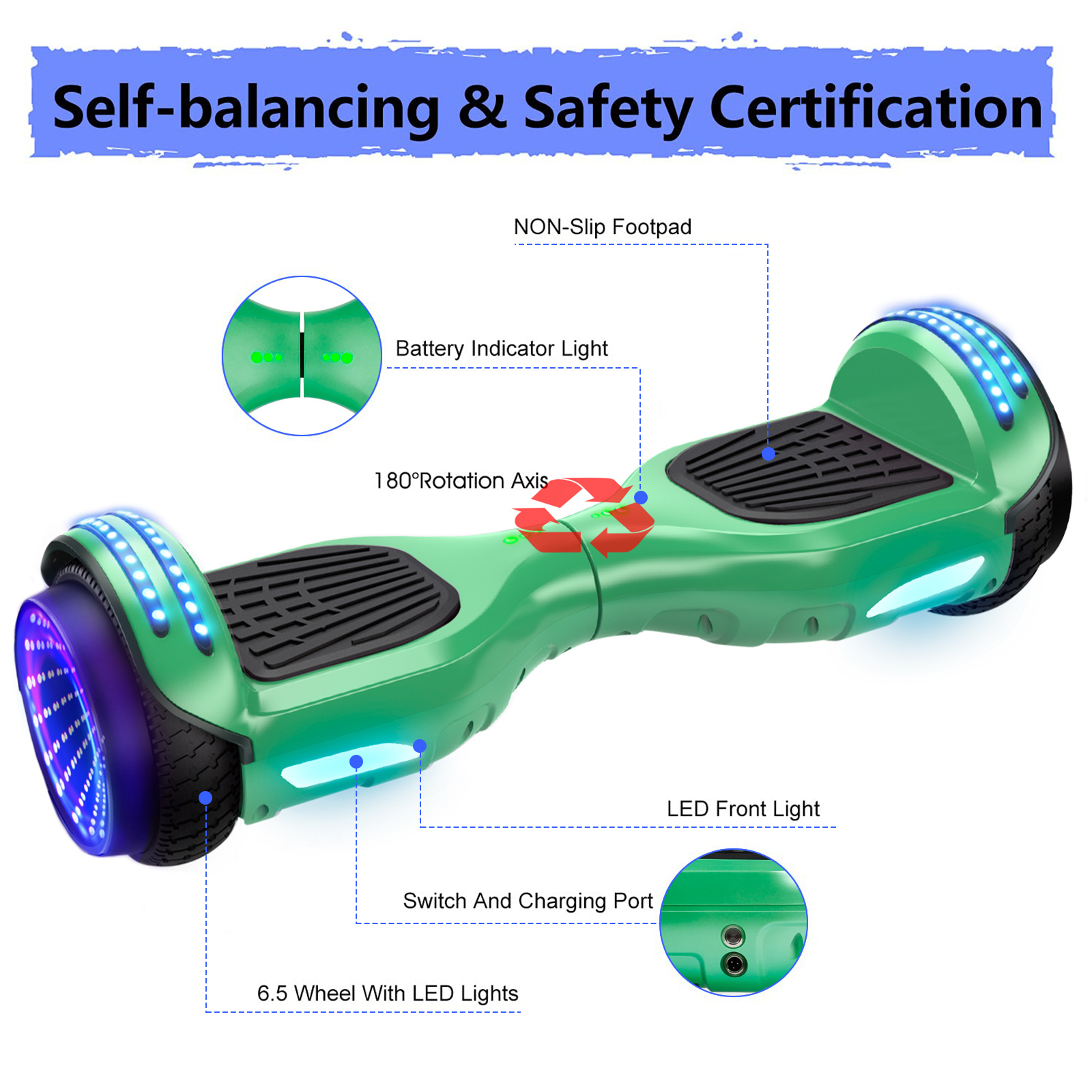 Wireless Hoverboard Led Lights . terrain Self - Temu