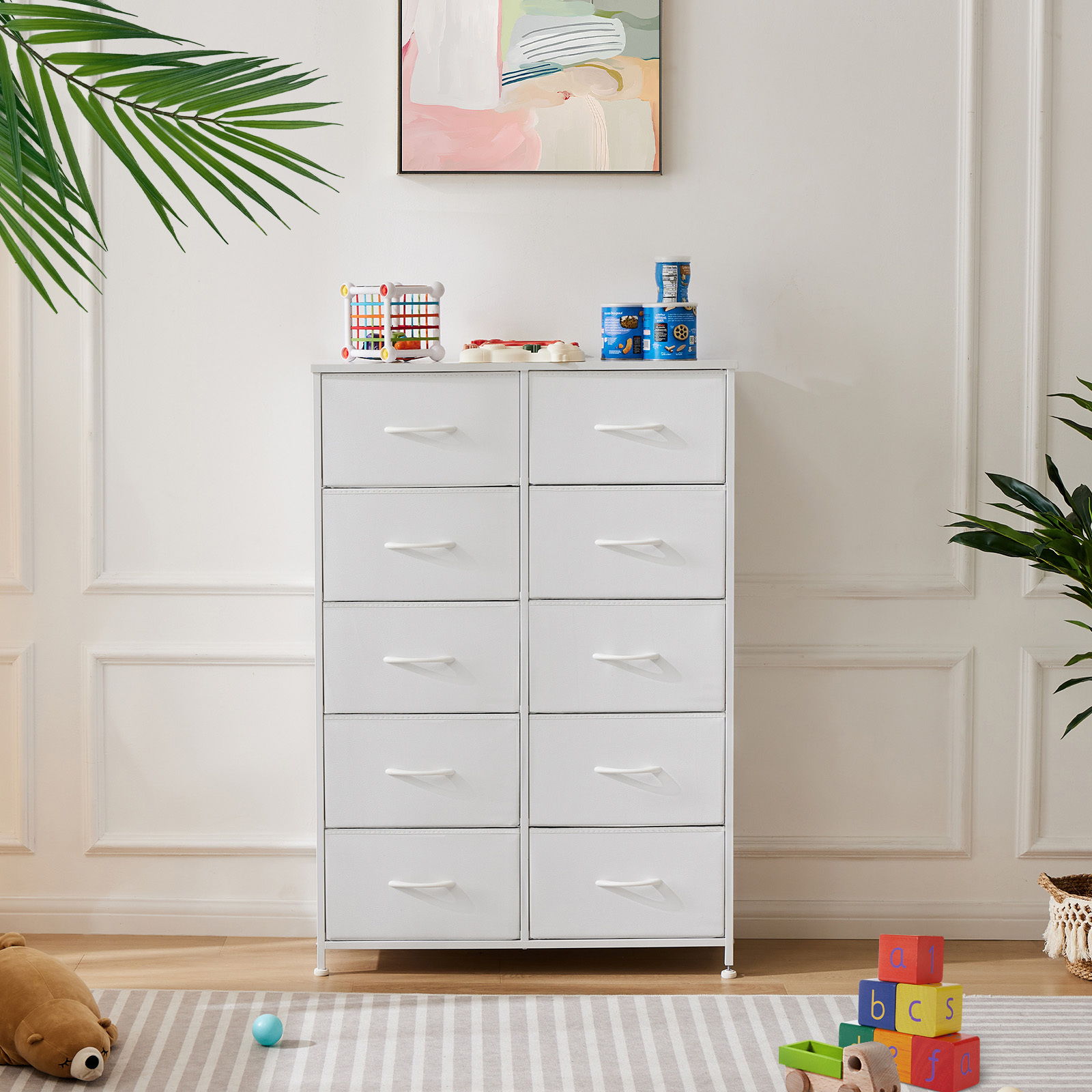 10 Fabric Drawers Dresser Storage Chest Organizer Units Bins - Temu