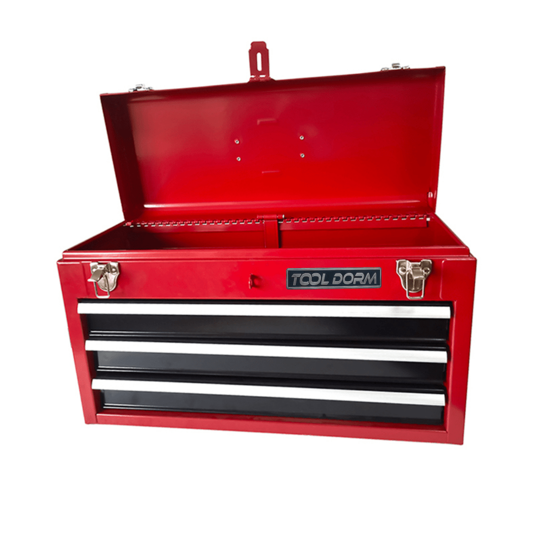 20 3in metal tool box with 3 drawers portable steel tool chest with ...