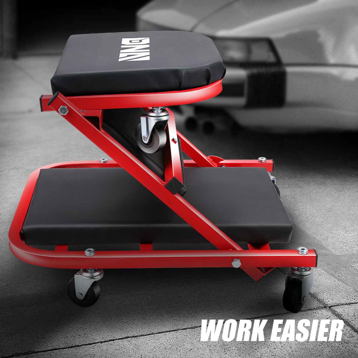 1 Rolling Folding Car Creeper Seat Casters - Temu