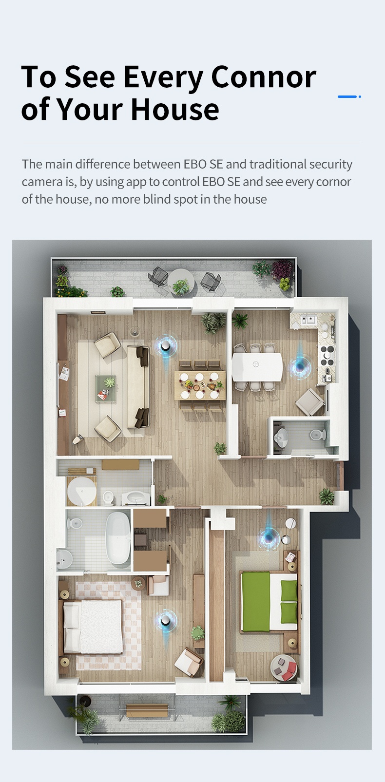 Movable Home Security Camera 1080p Hd Wireless Smart Cam: - Temu