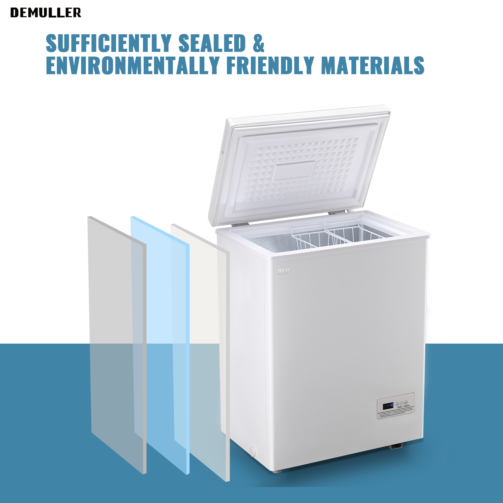 3.5 Cu.ft Chest Freezer Electronic Panel Accurate - Temu