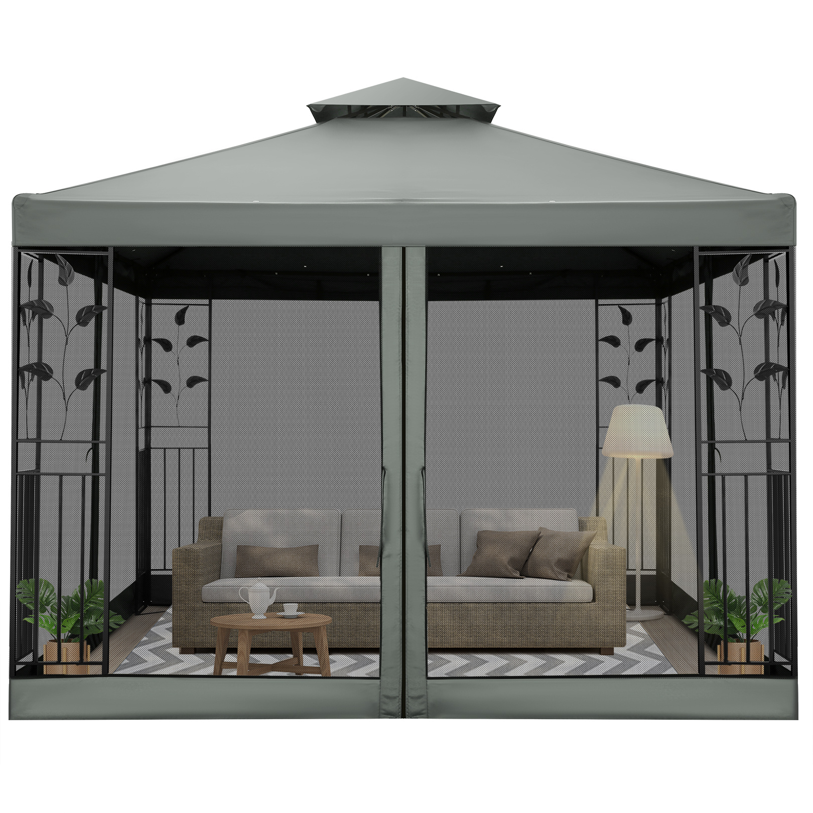 10x10 Patio Gazebo Heavy Duty Gazebo Outdoor Awning - Temu