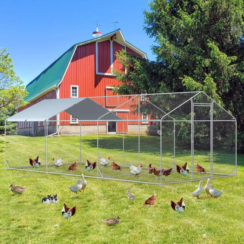 Large Metal Chicken Coop Waterproof And Uv Resistant Safe And Easy To ...