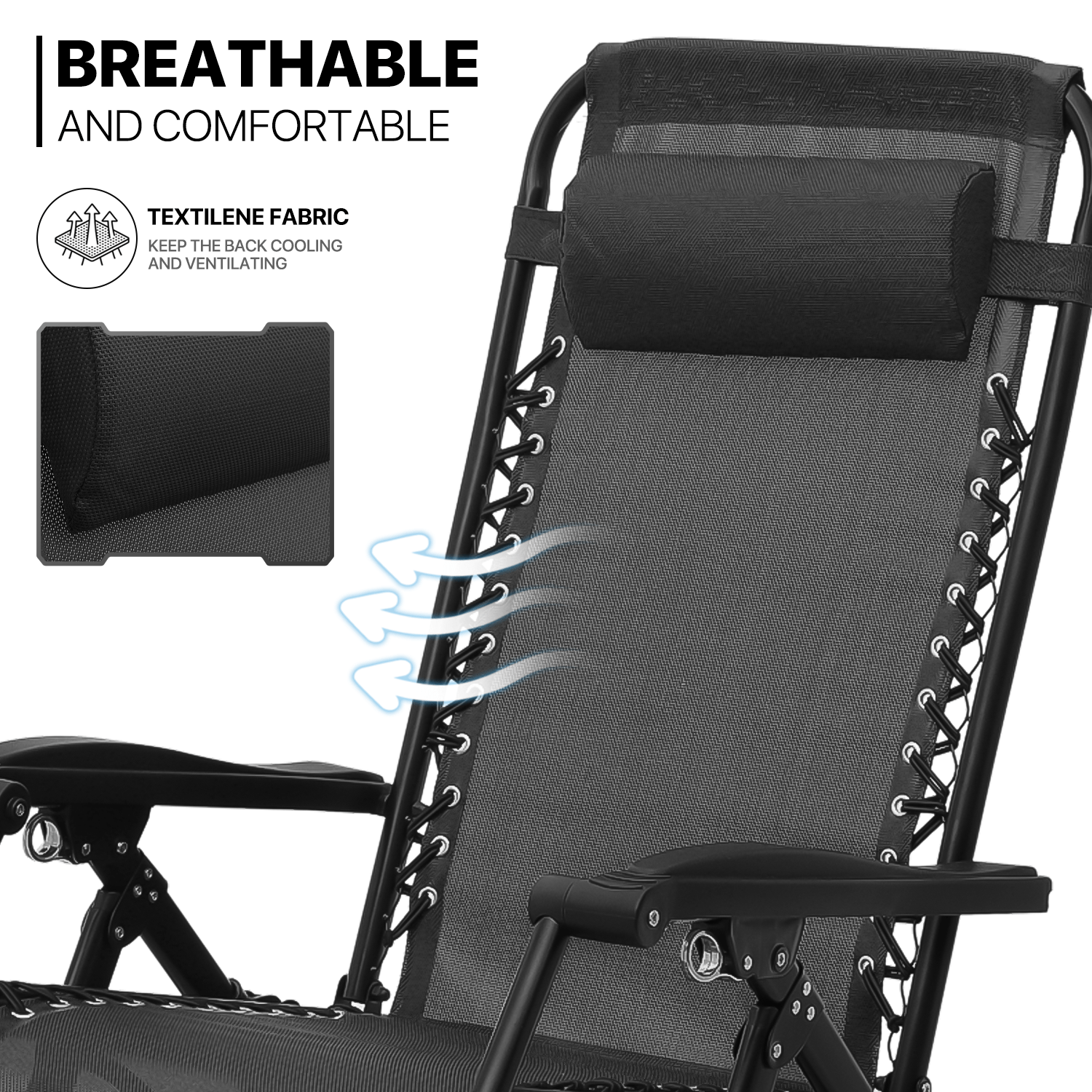 Rocking Lounger Outdoor Chair Portable High Back - Temu