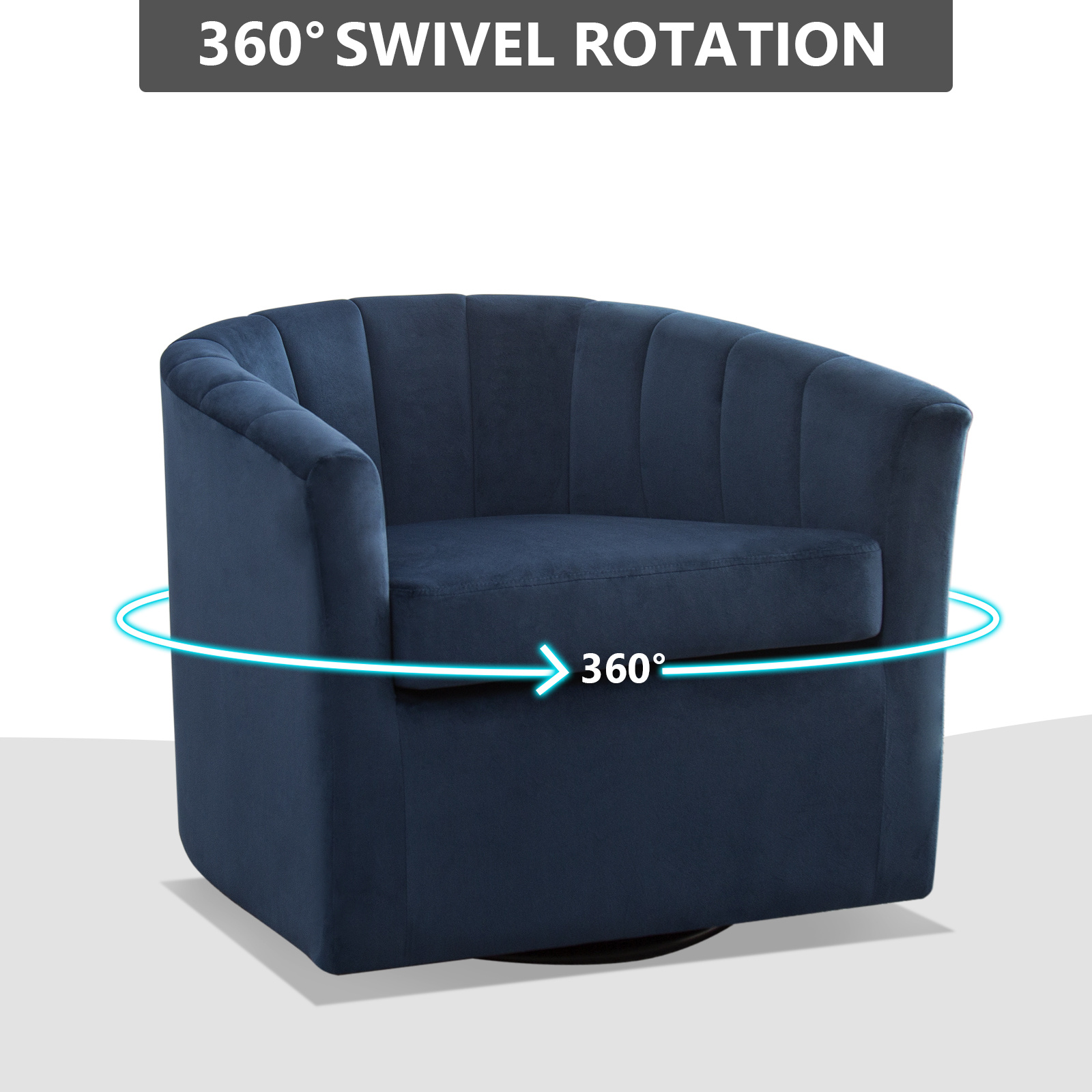 Swivel Accent Chair Velvet Modern Upholstered - Temu