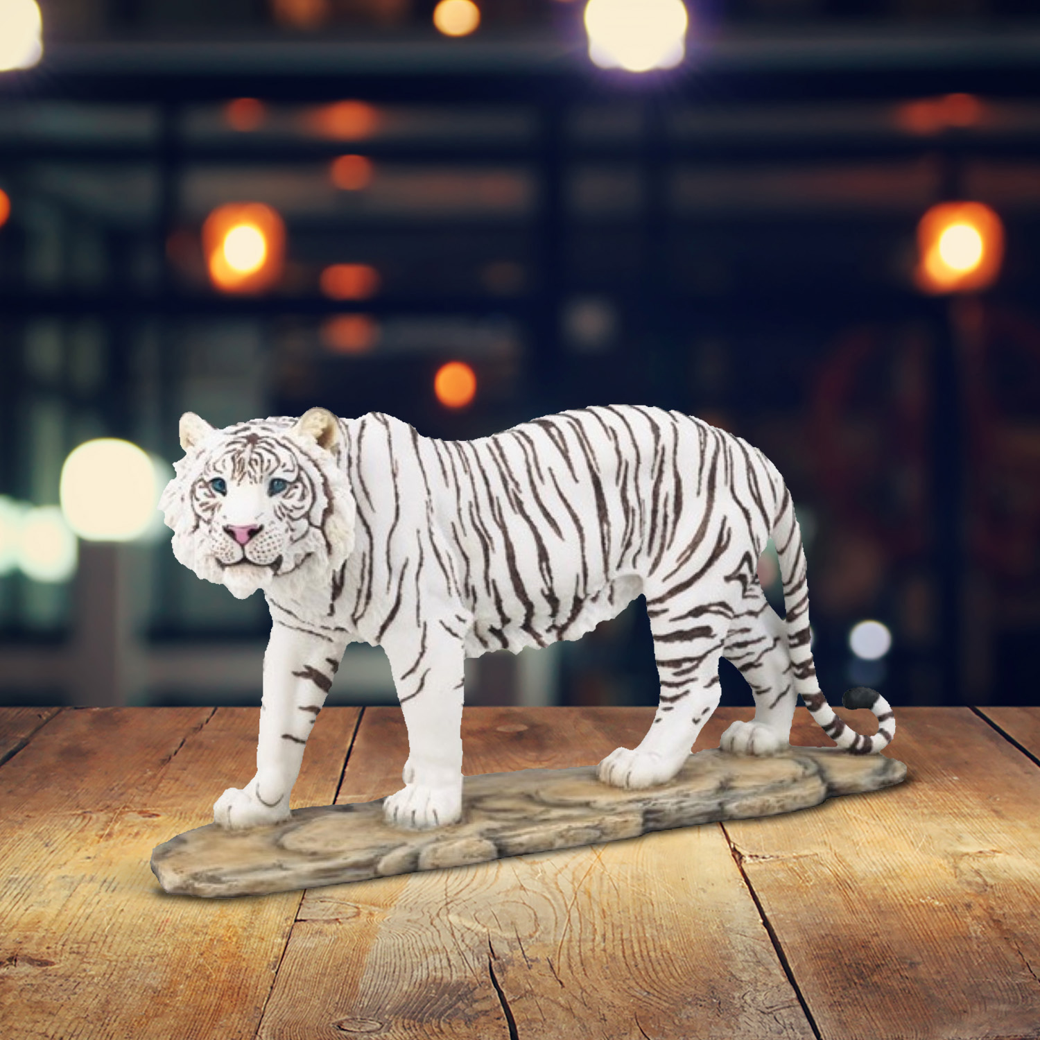 6"h White Tiger Figurine Statue Home/room Decor Perfect Gift - Temu