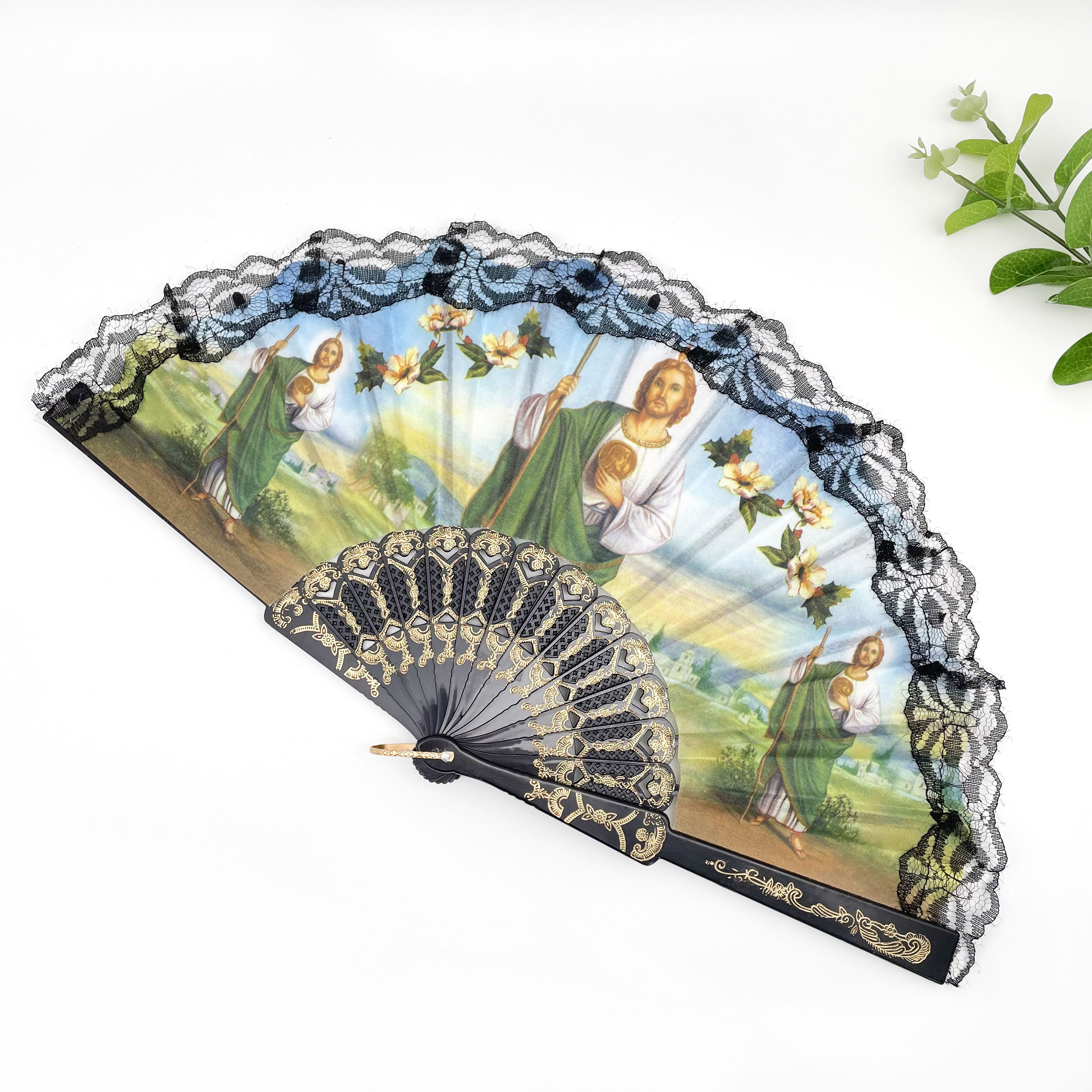 Hand Held Folding Fans Plastic Frame Spanish - Temu