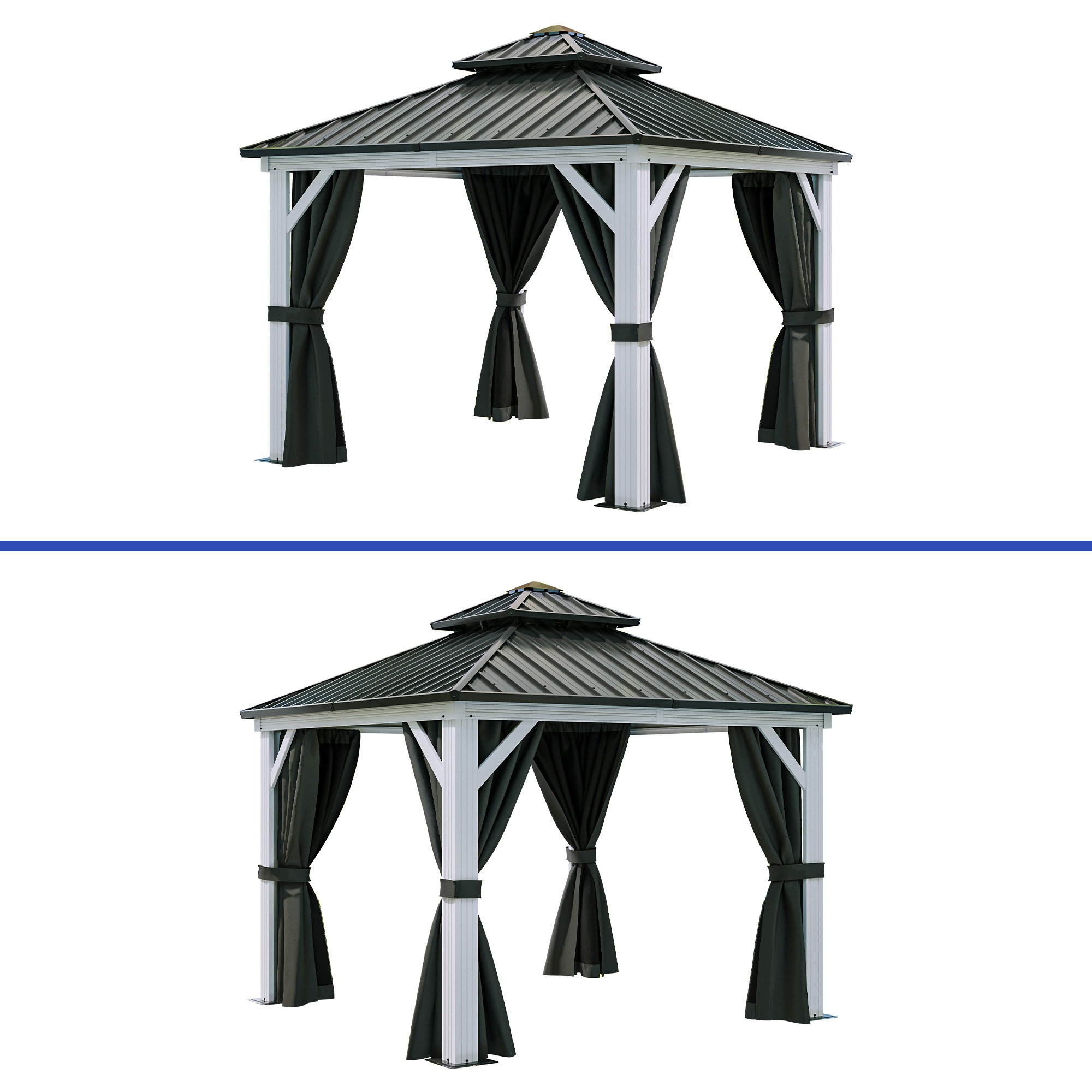 Carpa Acero Galvanizado 10x10 Pies Techo Hierro - Temu