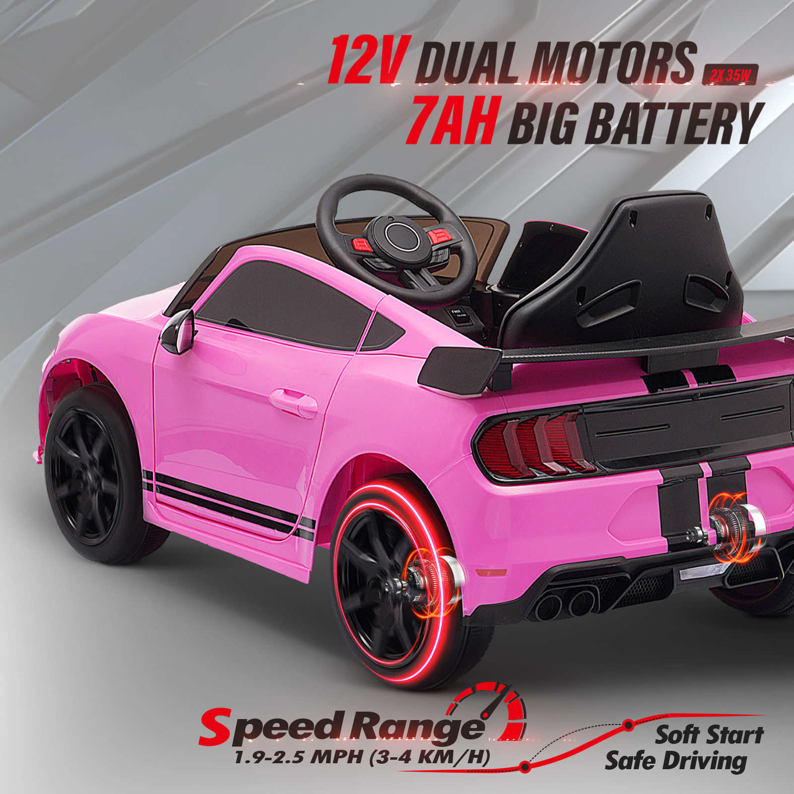 12v Kids Ride On Car 7ah Big Battery Powered Car Electric Car For Kids ...