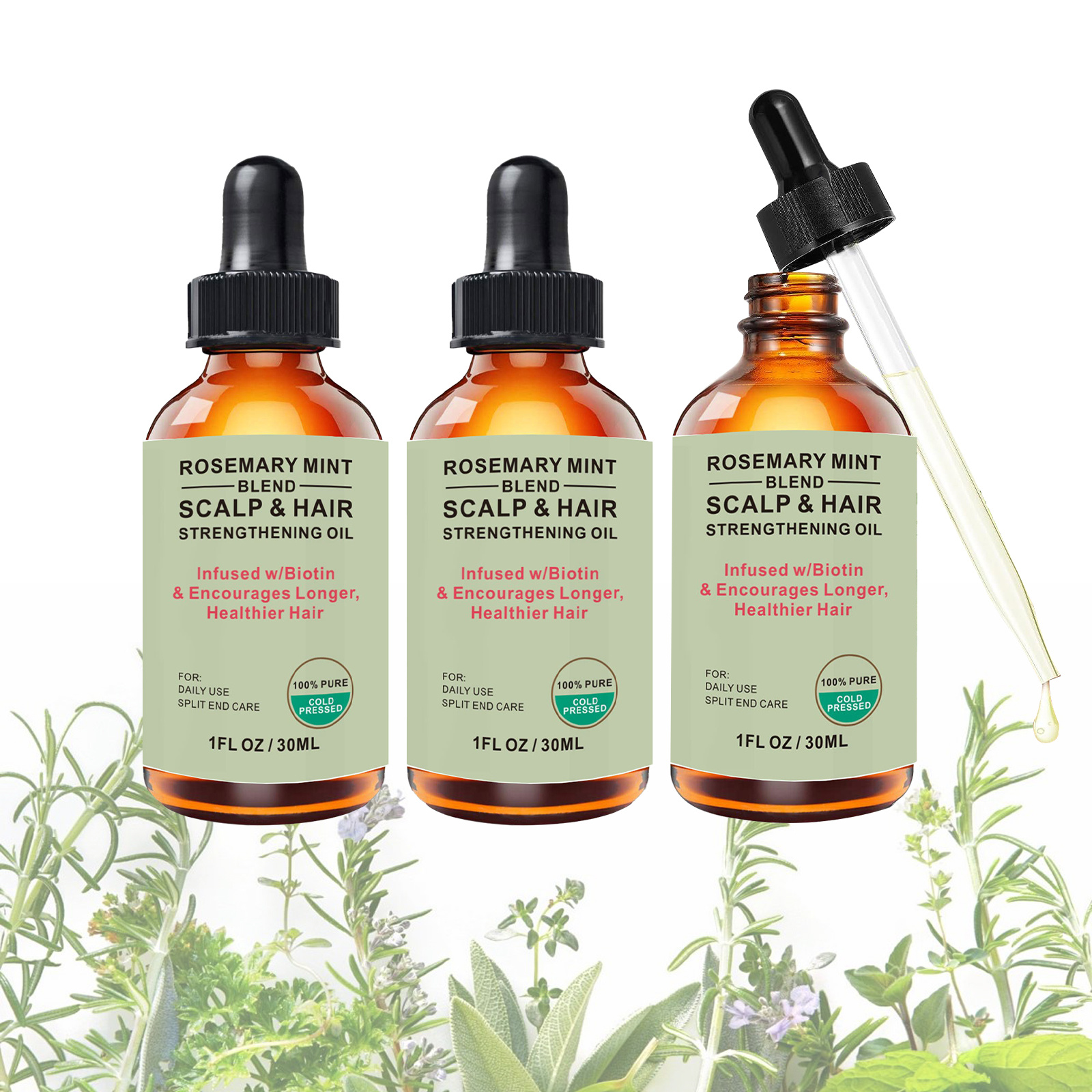 Rosemary Mint Hair Oil Rosemary Hair Oil Rosemary Essential - Temu