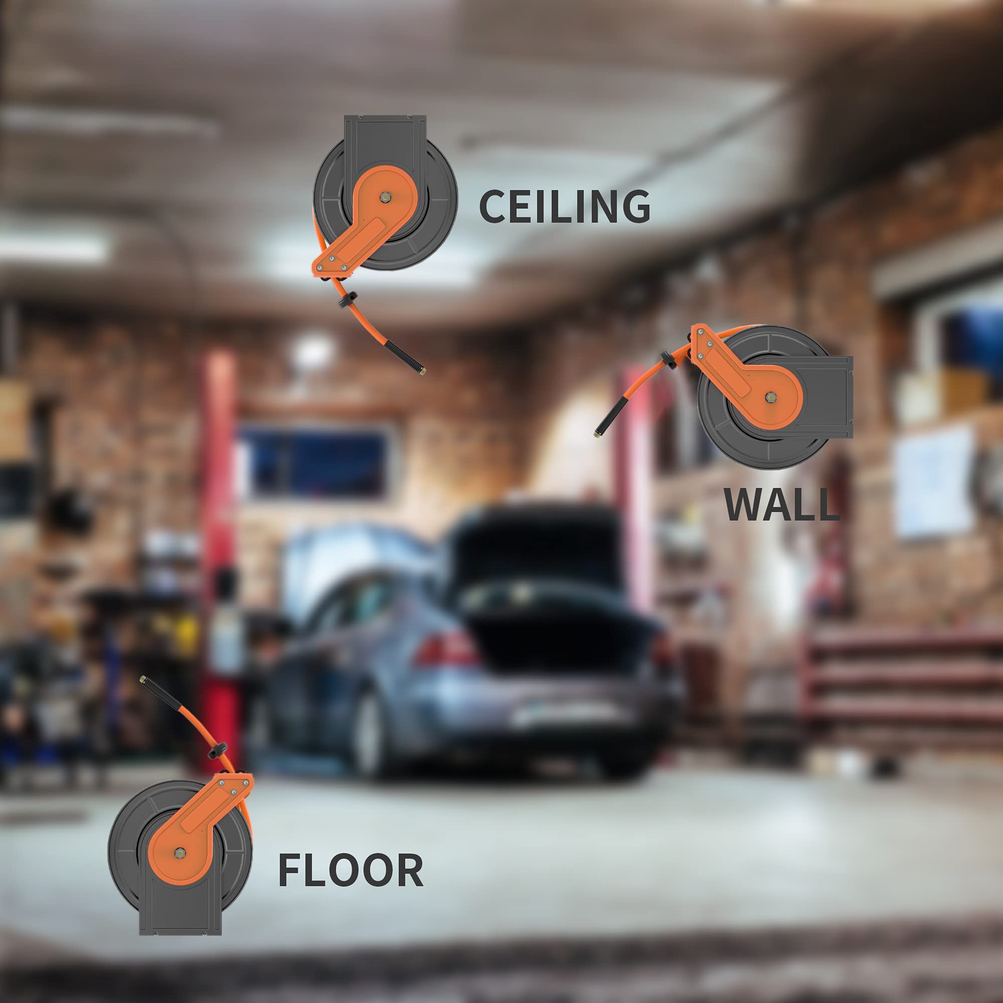 Ta15b Retractable Air Hose Reel Wall Mount - Temu