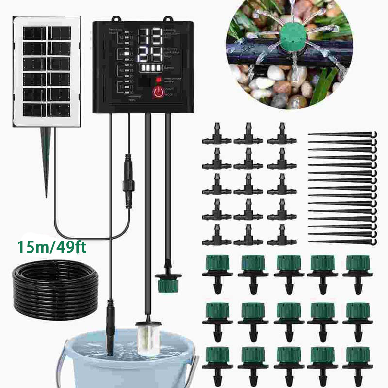 Solar Automatic Drip Irrigation System Kit Solar Garden - Temu