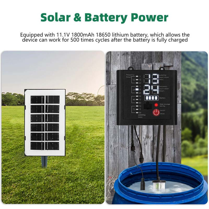 Solar Automatic Drip Irrigation System Kit Solar Garden - Temu