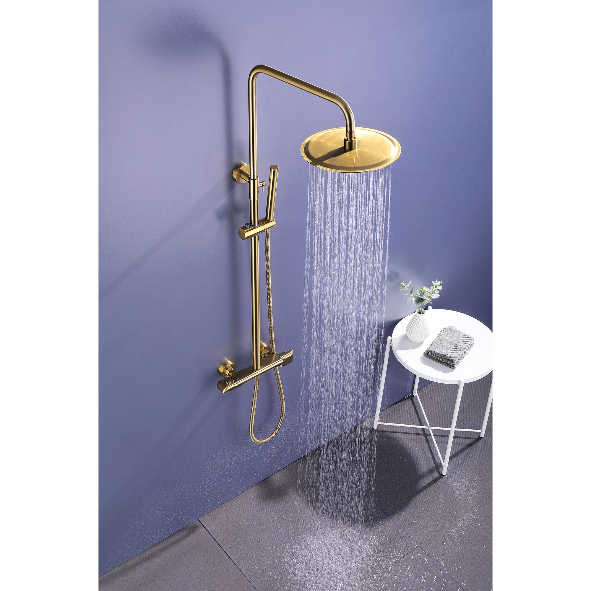 1 spray Patterns 1.5 Gpm . Wall Mount Dual Shower Heads - Temu