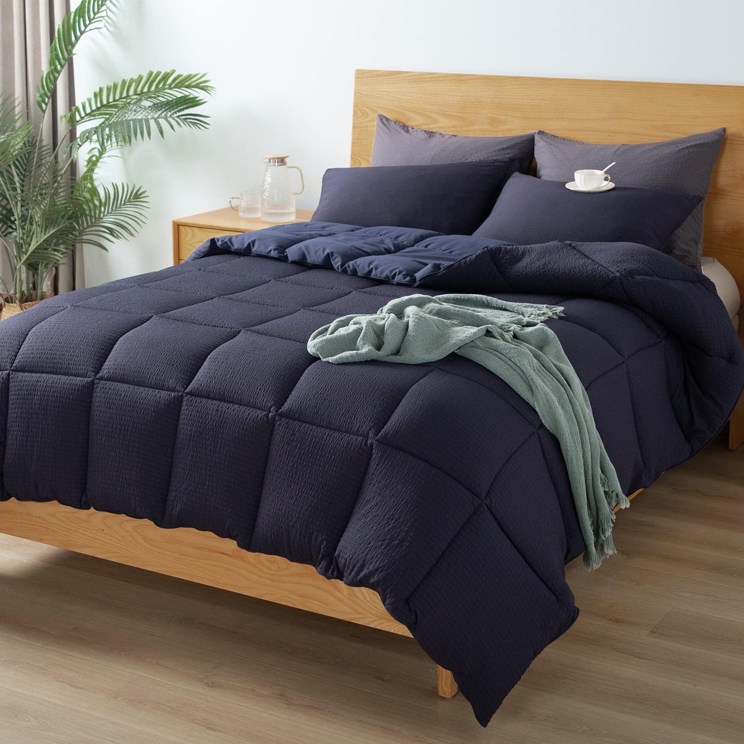 Fluffy Thick Dark Size Comforter Set Season - Temu
