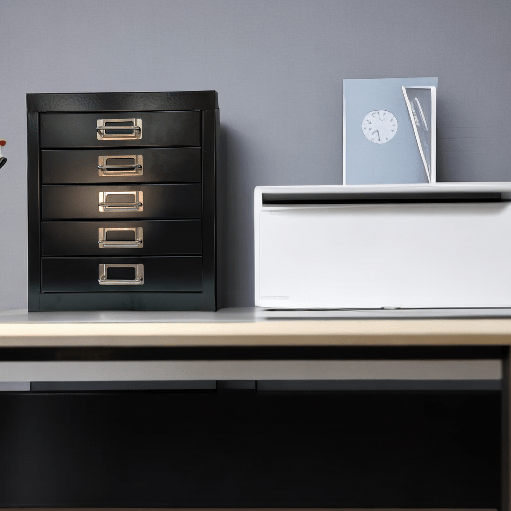 File Cabinet With Mini Size Metal File Organizer Document Organizer ...