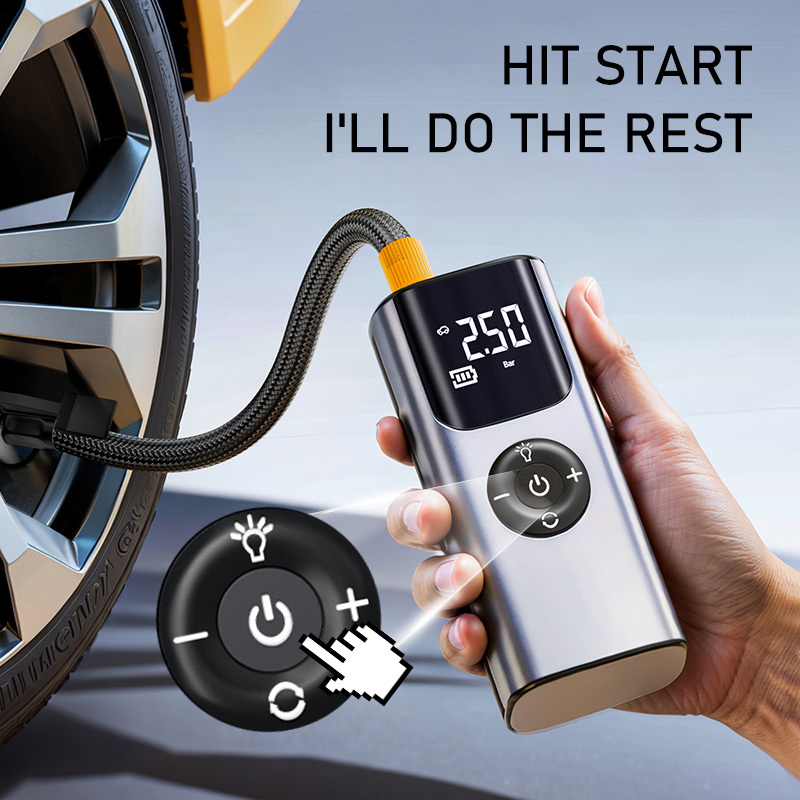 3 in 1 Portable Air Pump Tire Inflation Electronic Device - Temu