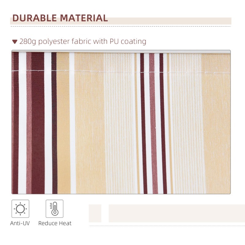 Retractable Awning Patio Awnings Sunshade Shelter W Manual - Temu