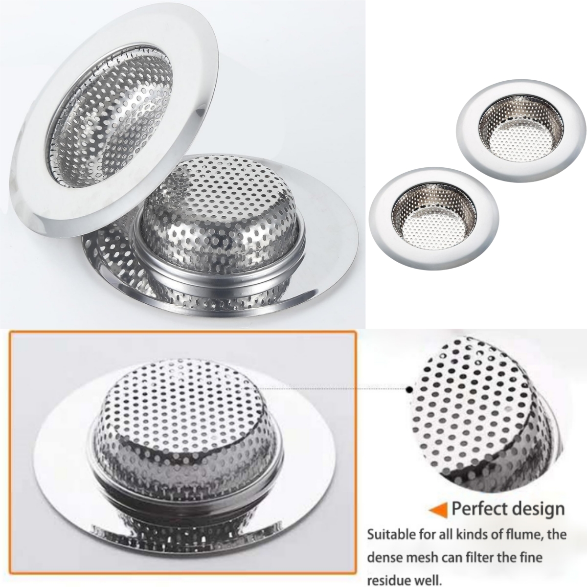 Kitchen Sink Strainer Stainless Steel food Catcher Sink - Temu