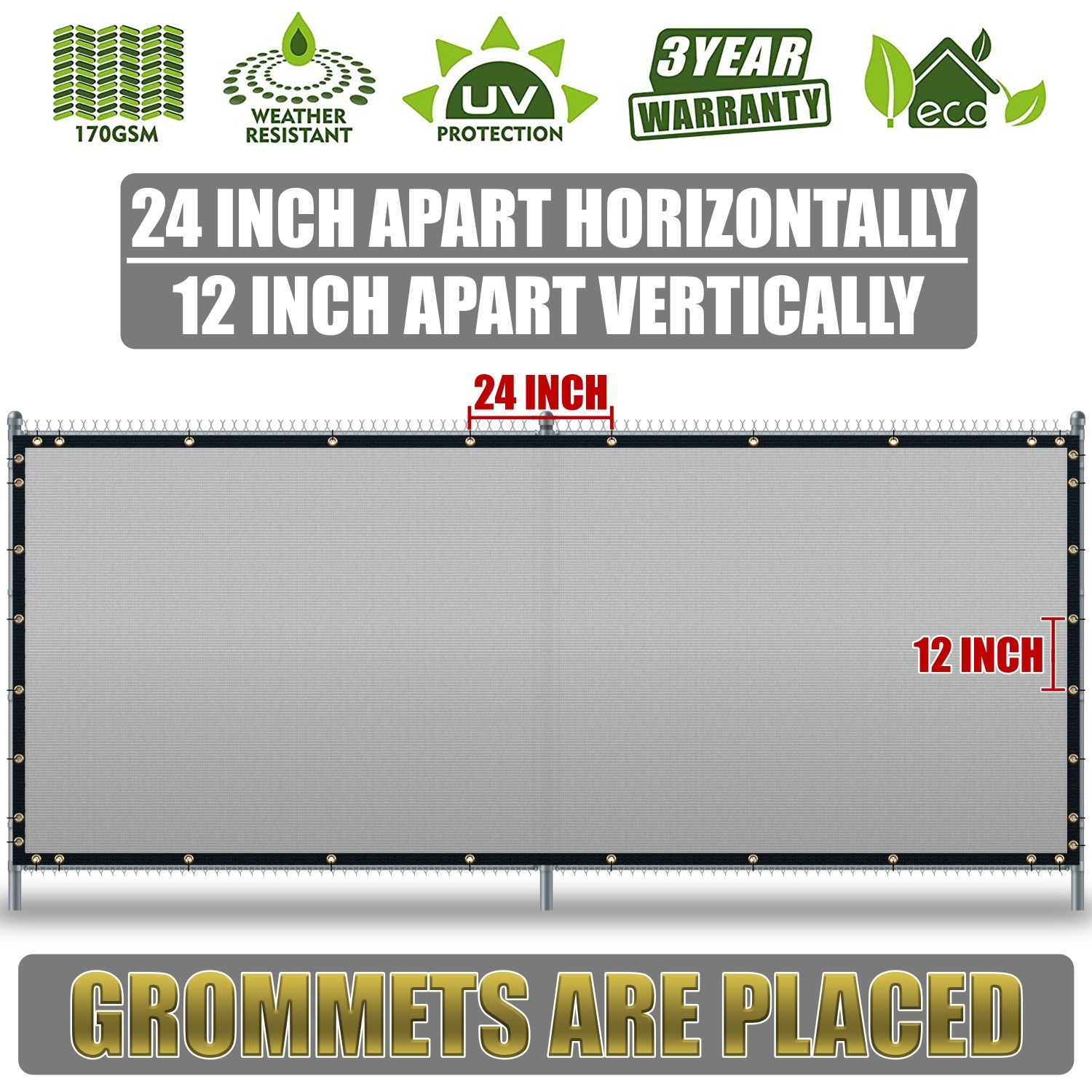 Goods In Stock Privacy Screens 4'5'6'8'ft X Fenceprivacy - Temu