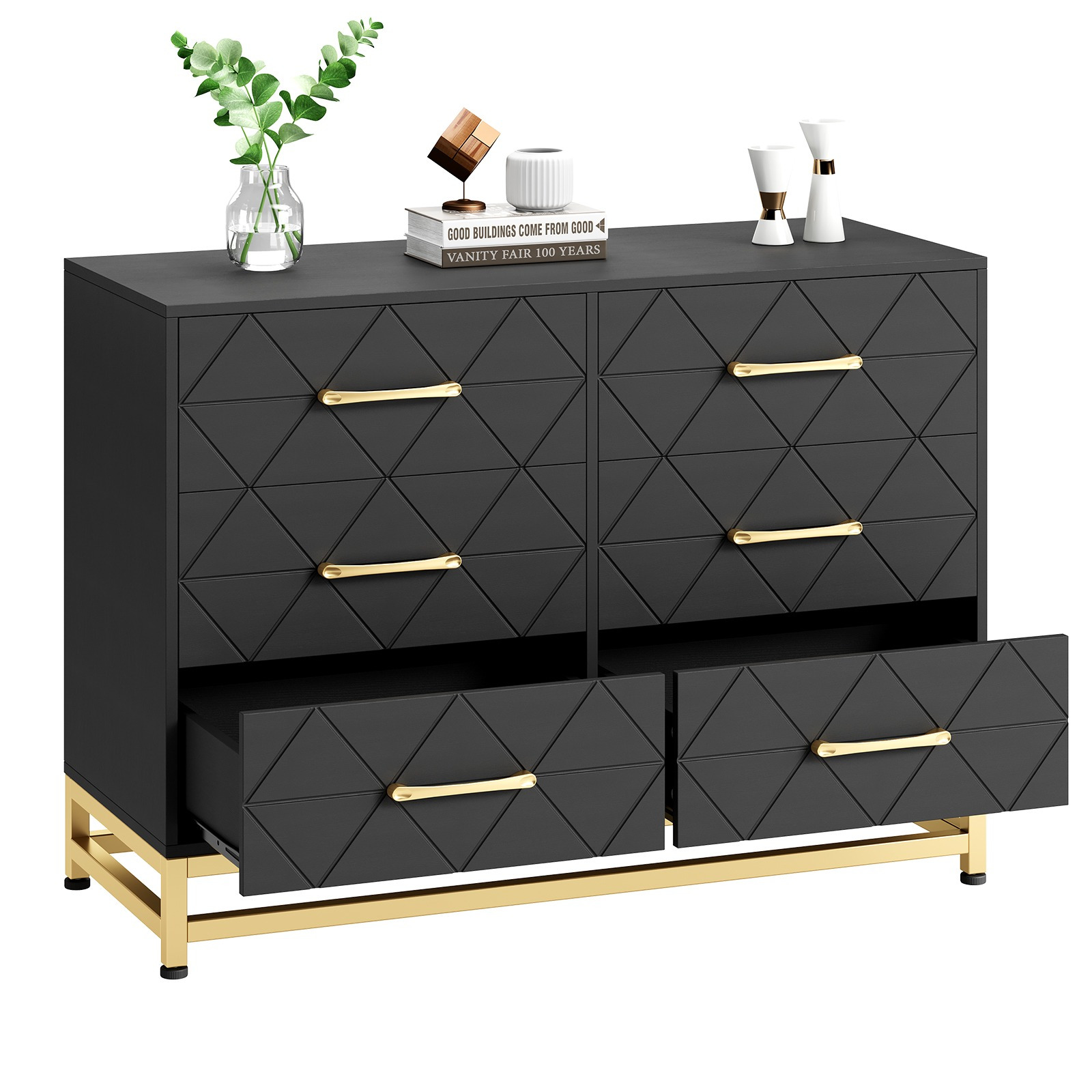 Dresser Bedroom 6 Drawer Double Dressers Modern Wooden - Temu