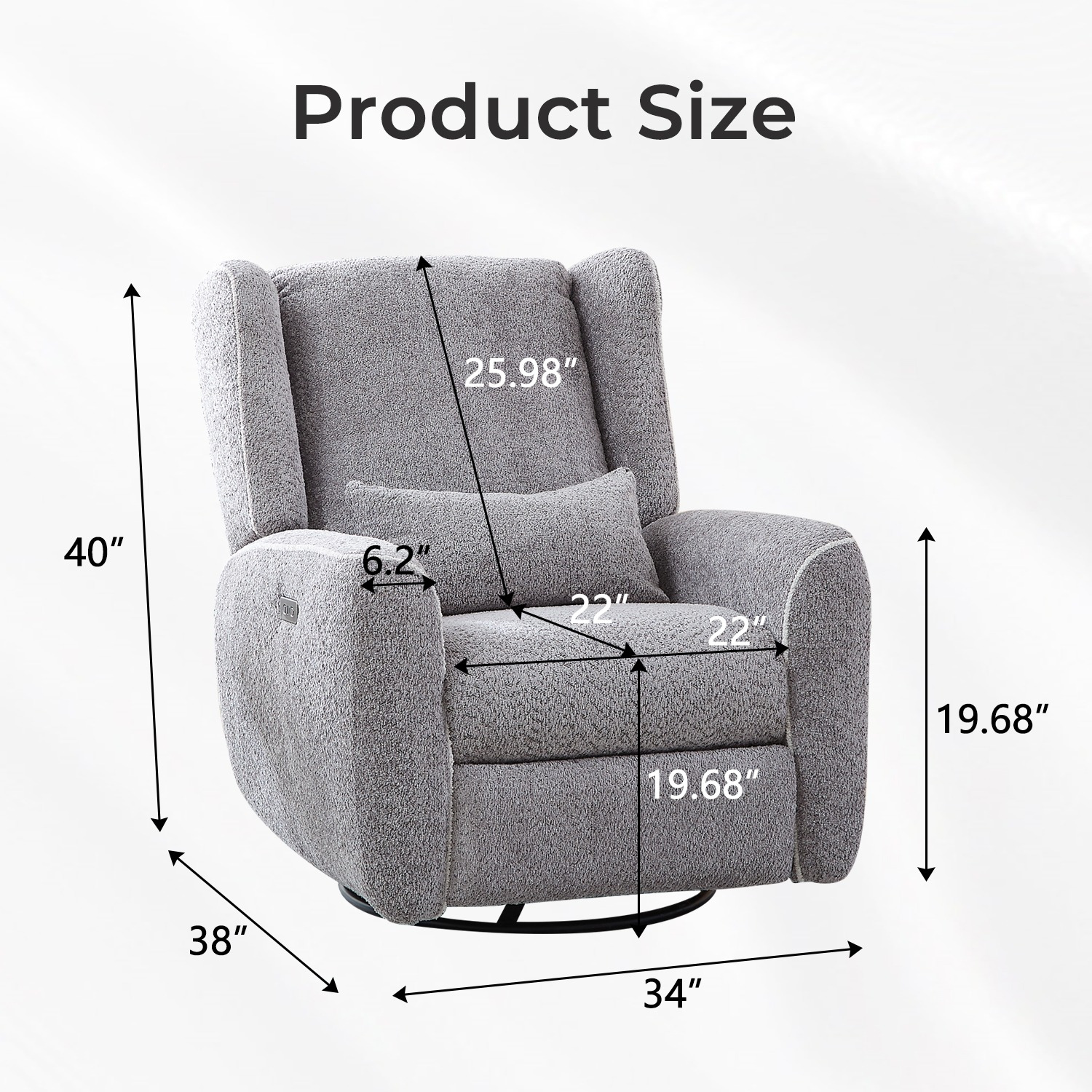 Swivel Glider Rocker Chair Swivel Rocking - Temu