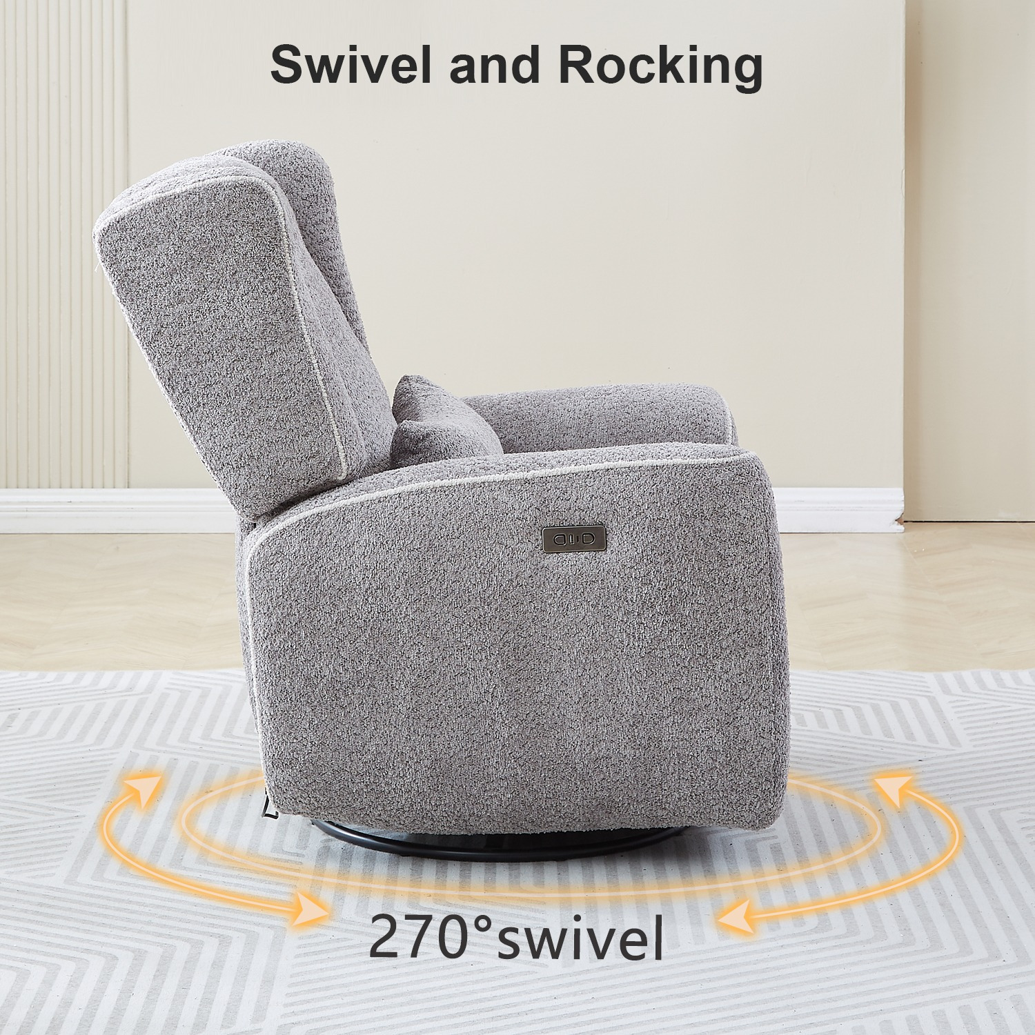 Swivel Glider Rocker Chair Swivel Rocking - Temu