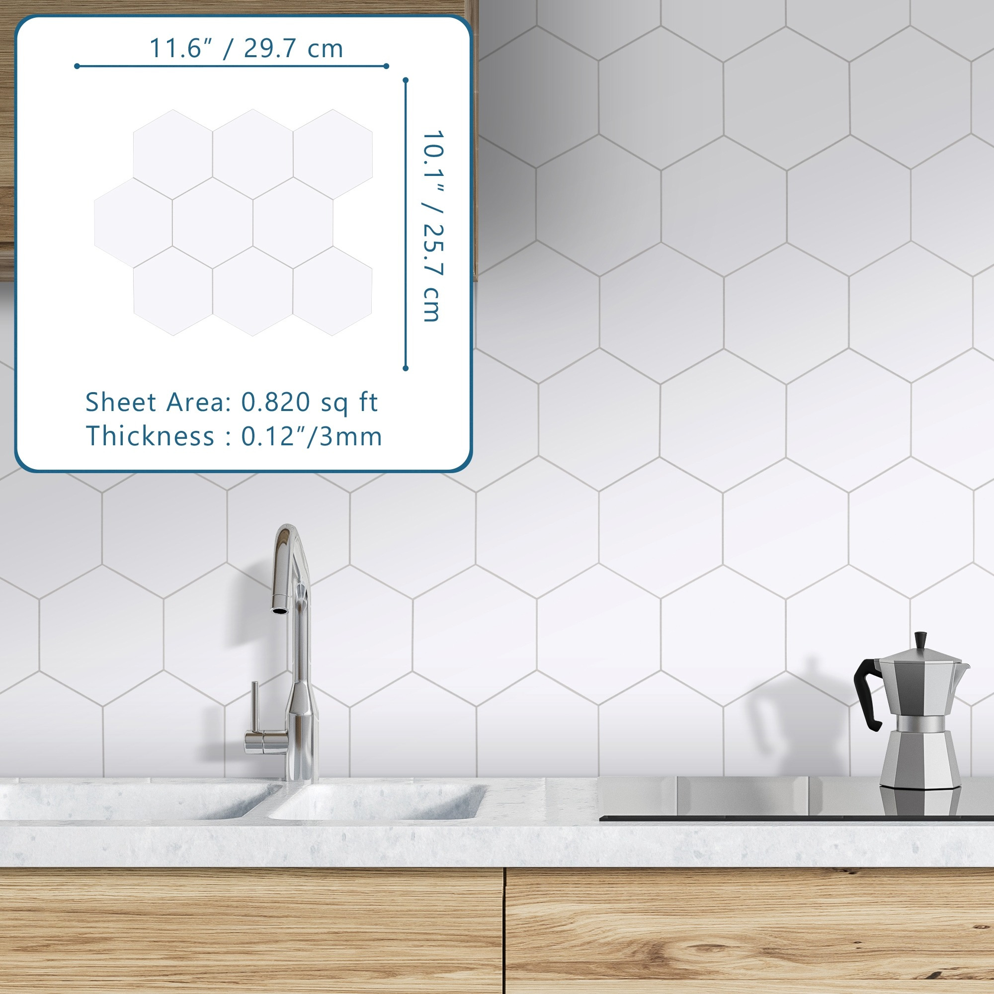 peel stick tile backsplash waterproof stick backsplash - Temu