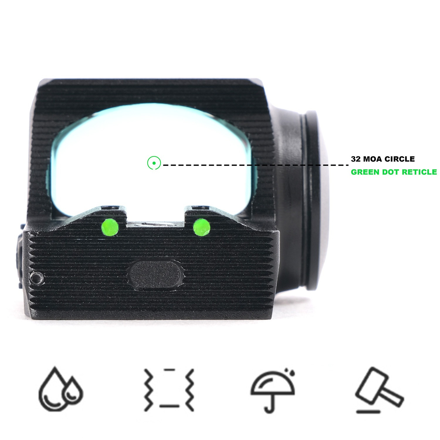 x Red Dot Sight 2 Moa Dot 32 Moa Airsoft - Temu