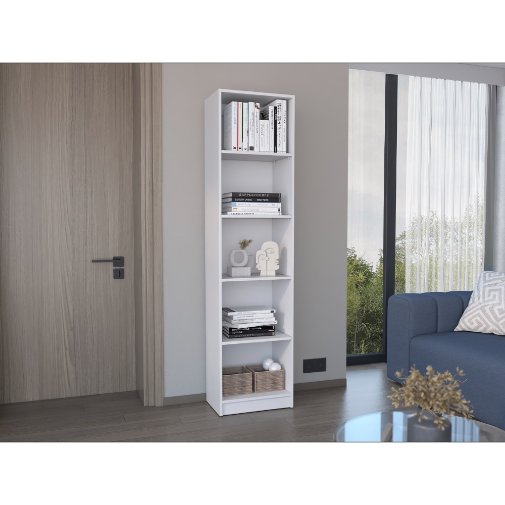 home xs bookcase 5 tier shelves white office - Temu