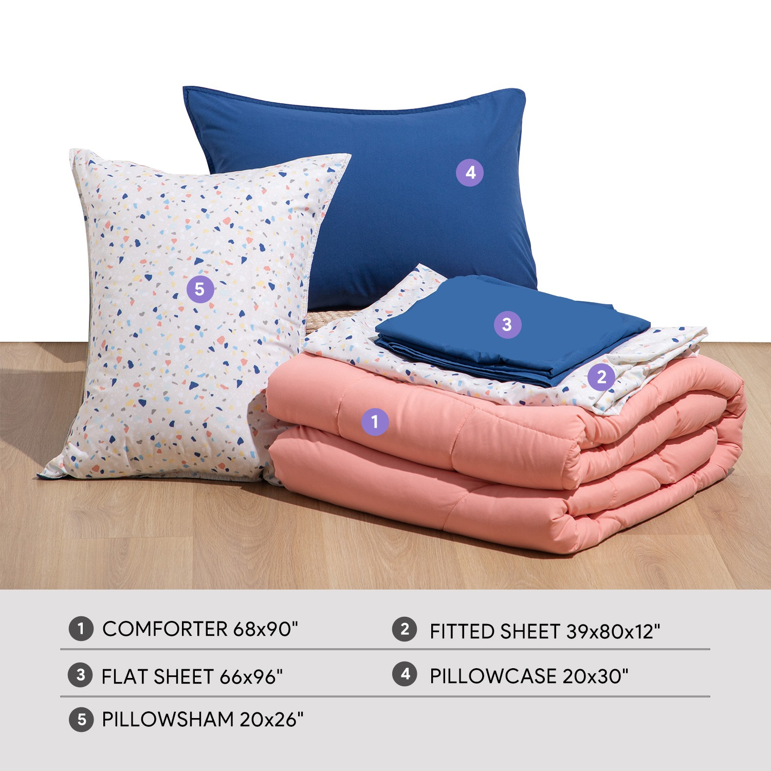 twin bedding sets sold on Temu United States