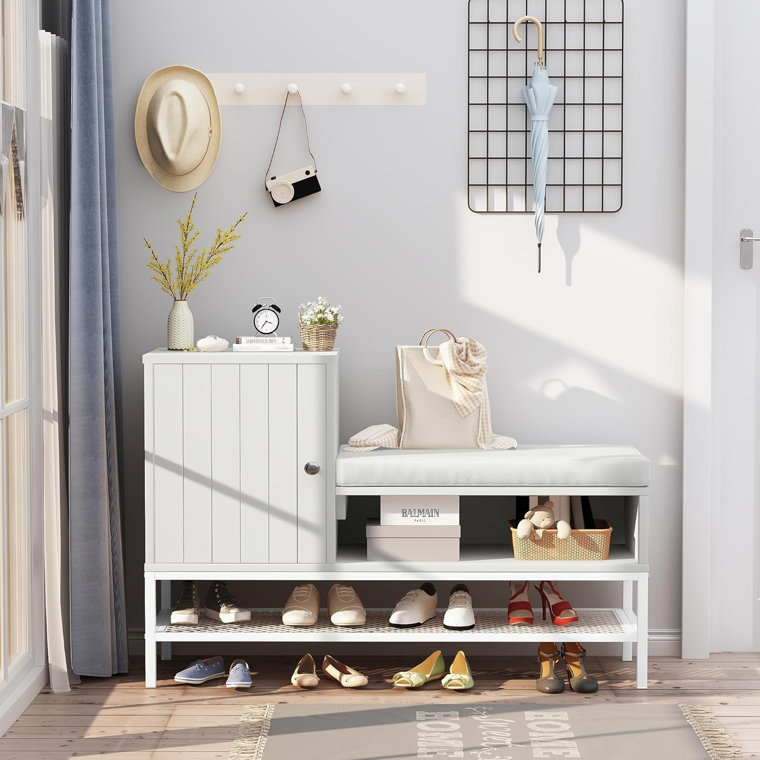 Storage Bench entryway Shoe Bench Removable Seat - Temu