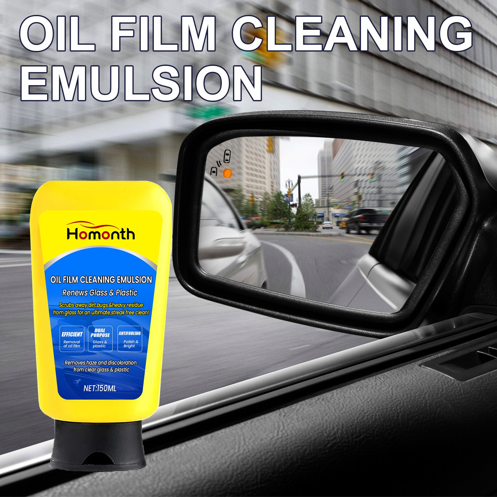 2pcs 150ml advanced windshield oil film cleaner - effective glass ...