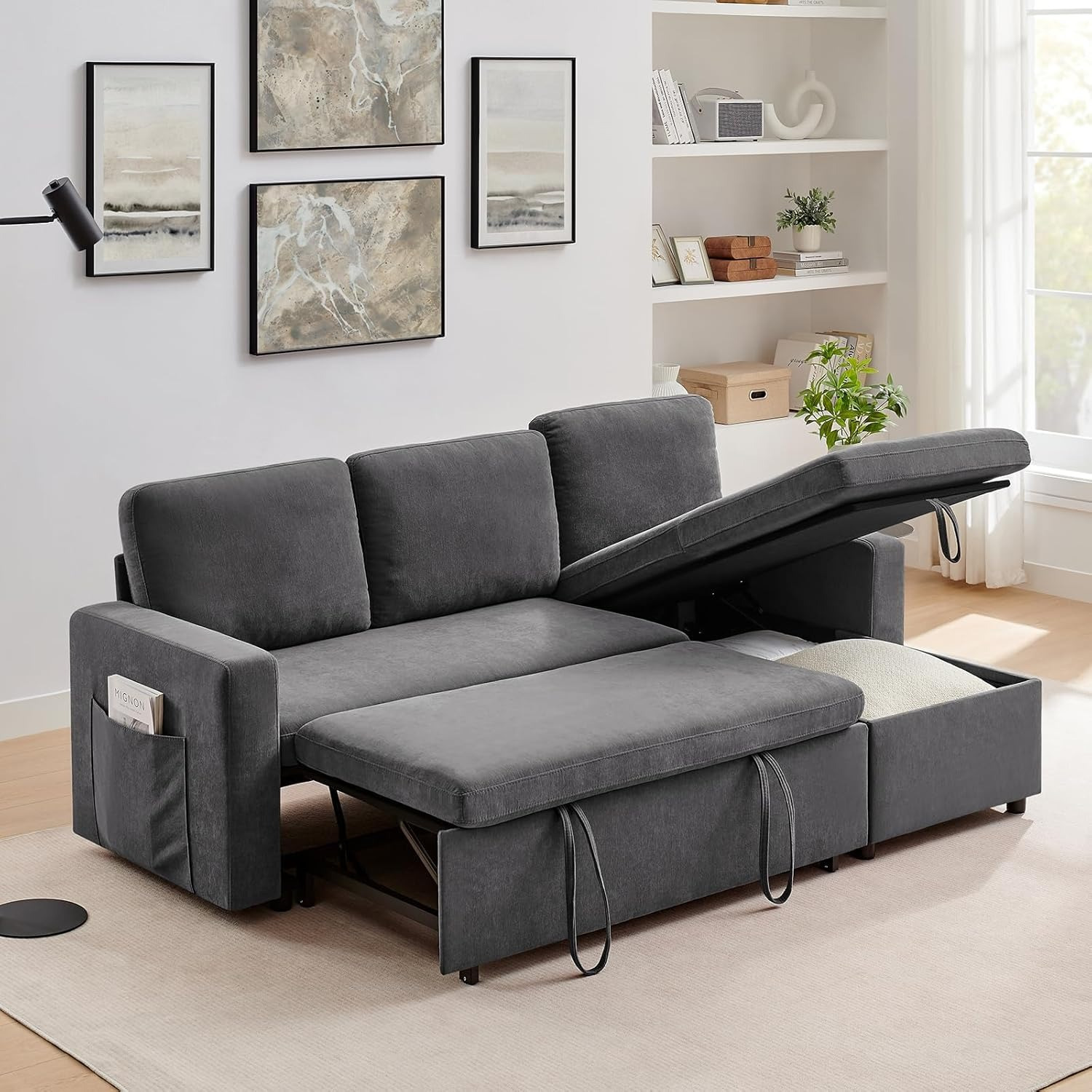 Sofa Bed Pull Convertible Sleeper Sofa Lounge Soft Futon - Temu
