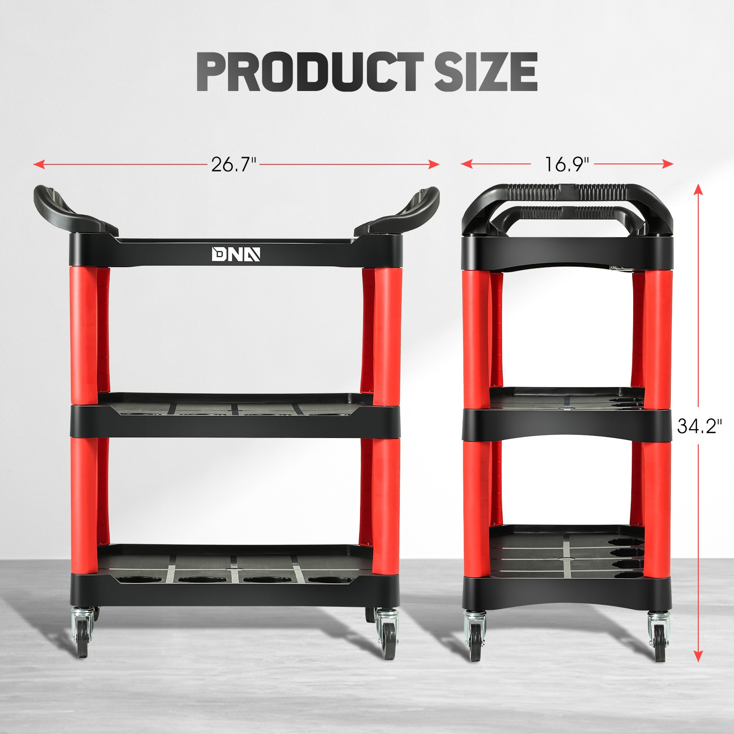 3 level Composite Workshop Trolley Capacity Pp - Temu
