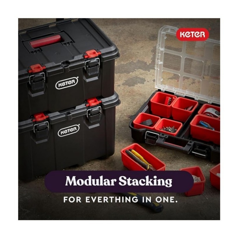 stack-n-roll modular tools organizer for garage storage and diy, 3 ...